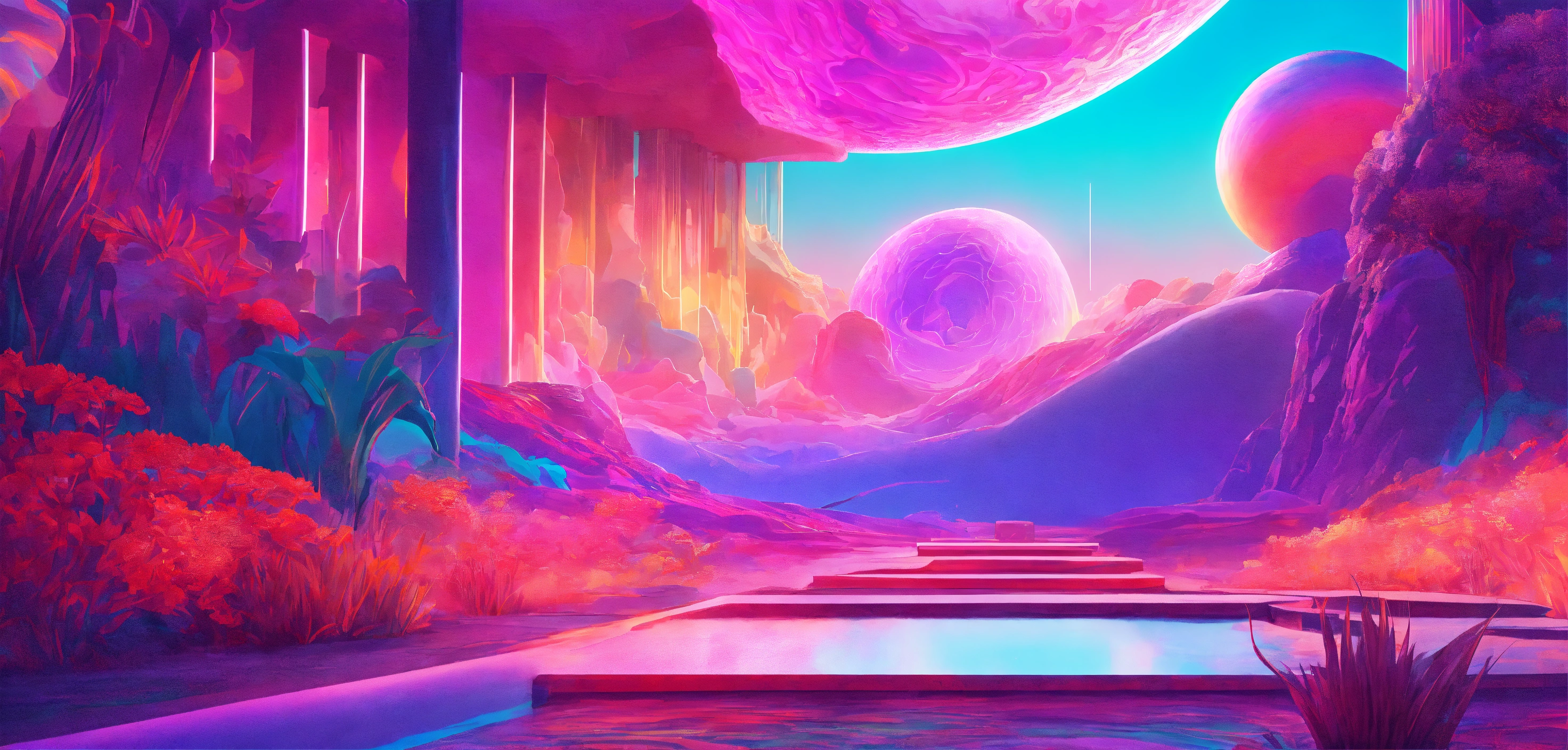 Lexica - In Psychic Waves visuals, textures serve as calming, even ...