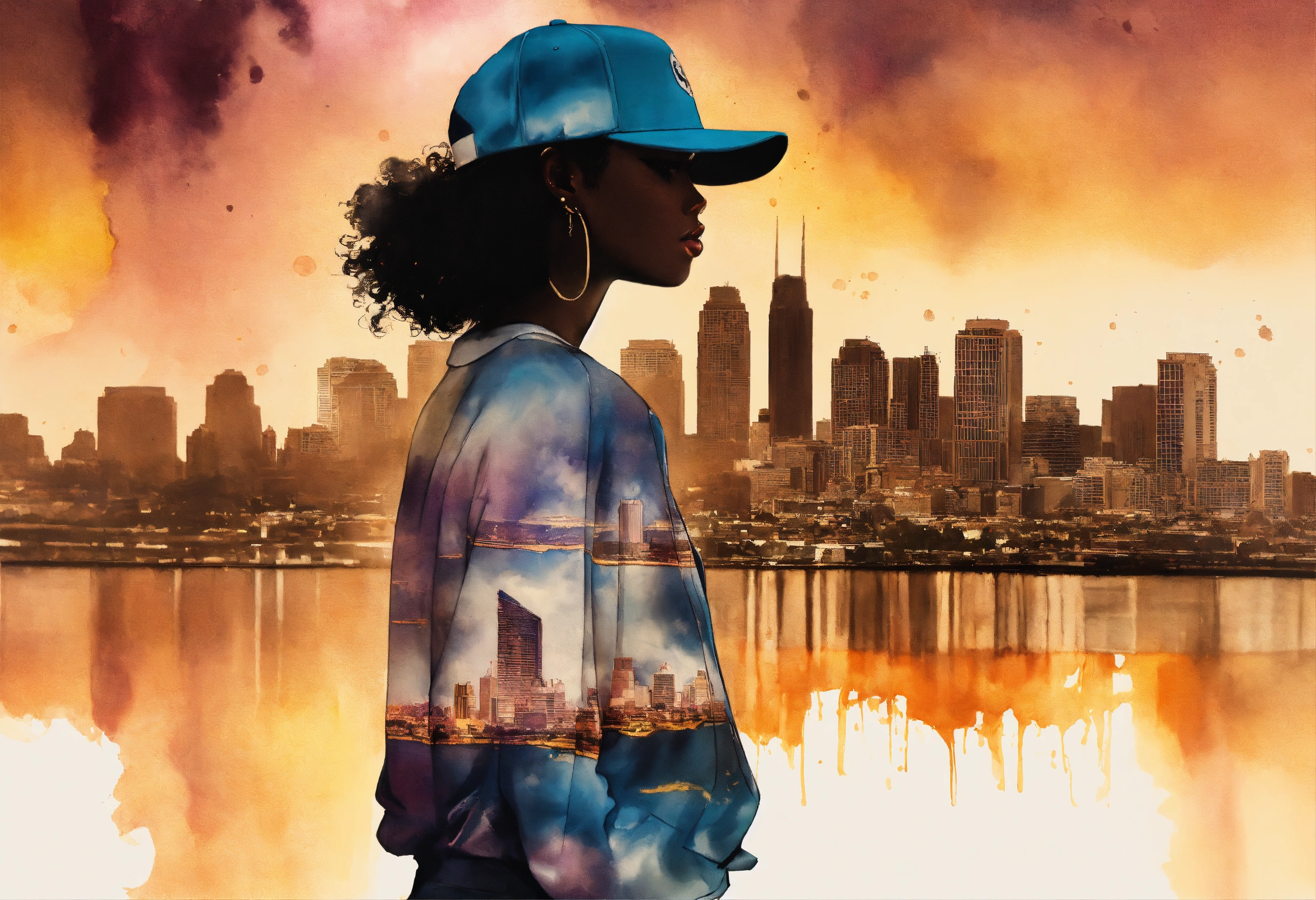 Lexica - Exquisite ink painting on a pure white paper background, where ...