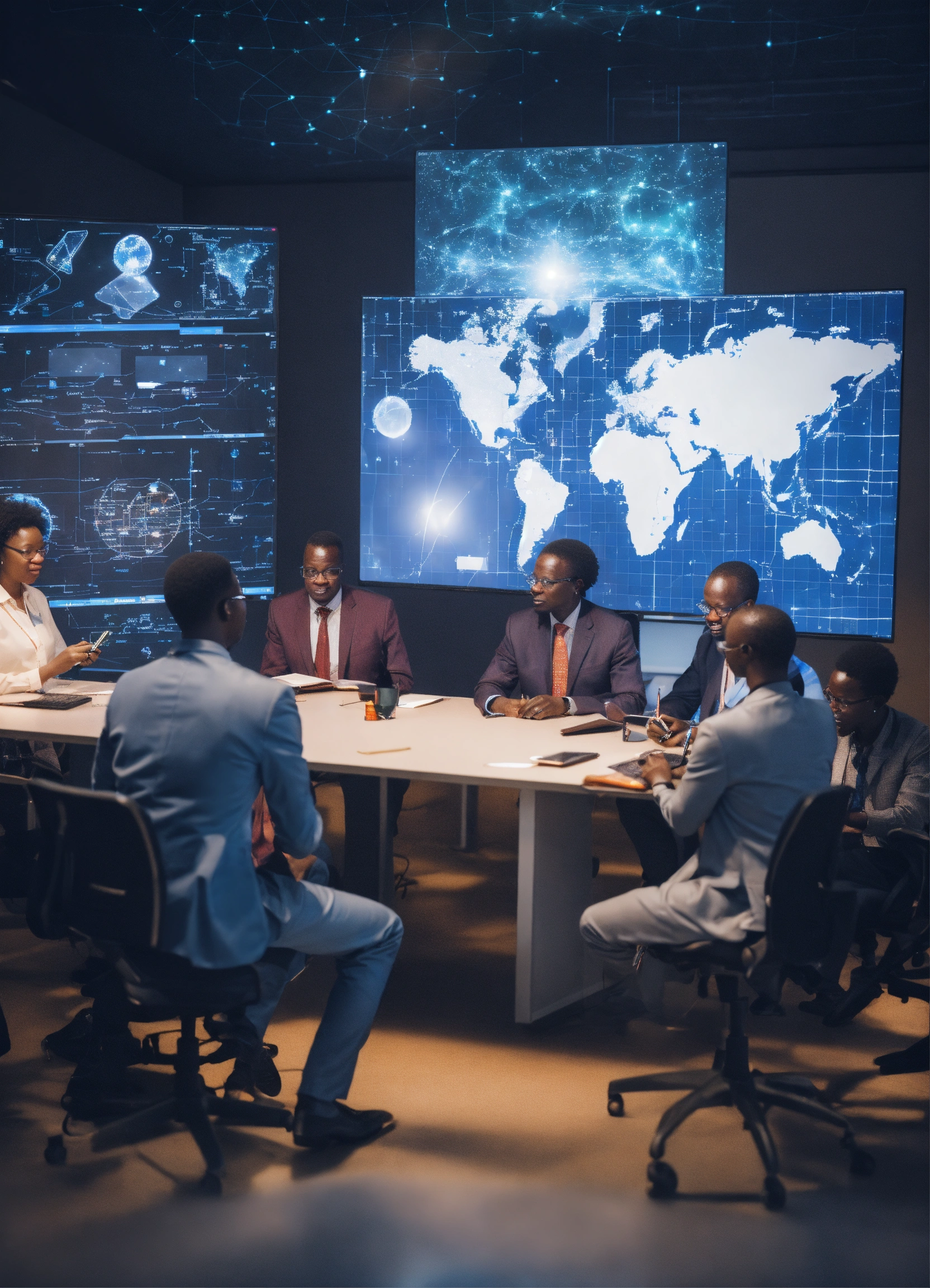 Lexica - Many african professors collaboratively working together in ...