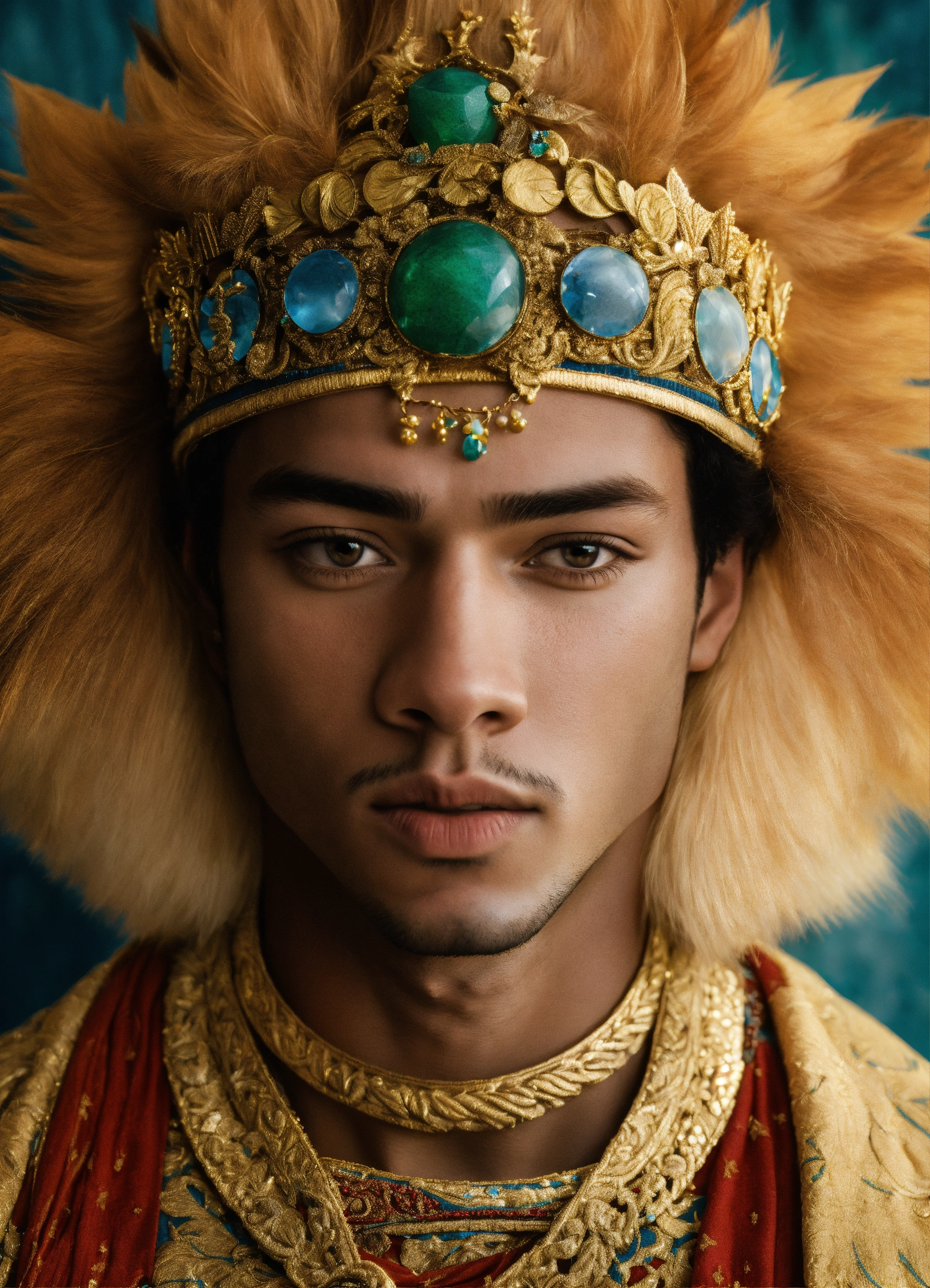 Lexica - Portrait of a young handsome king of the earth