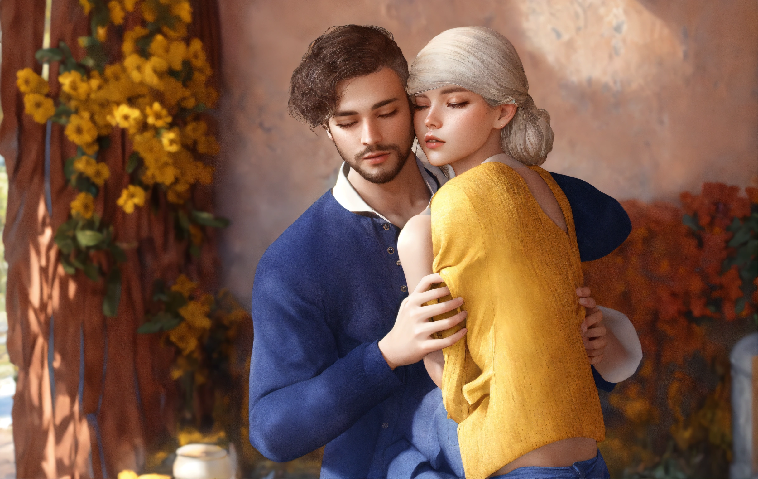 Lexica - Hyper realism, poetic, romantic, long dress, realistic shading ...