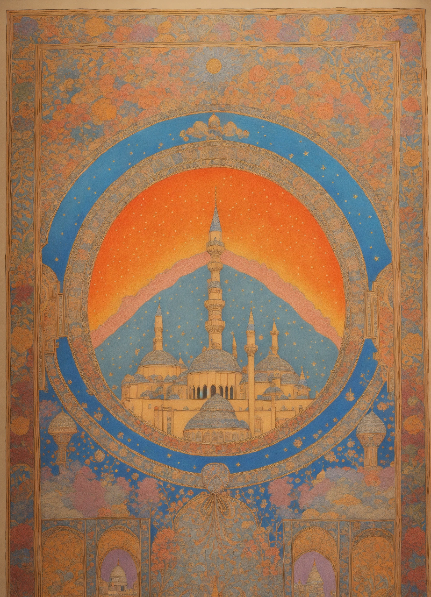 Lexica - Traditional turkish art drawing the spiritual nature of the ...
