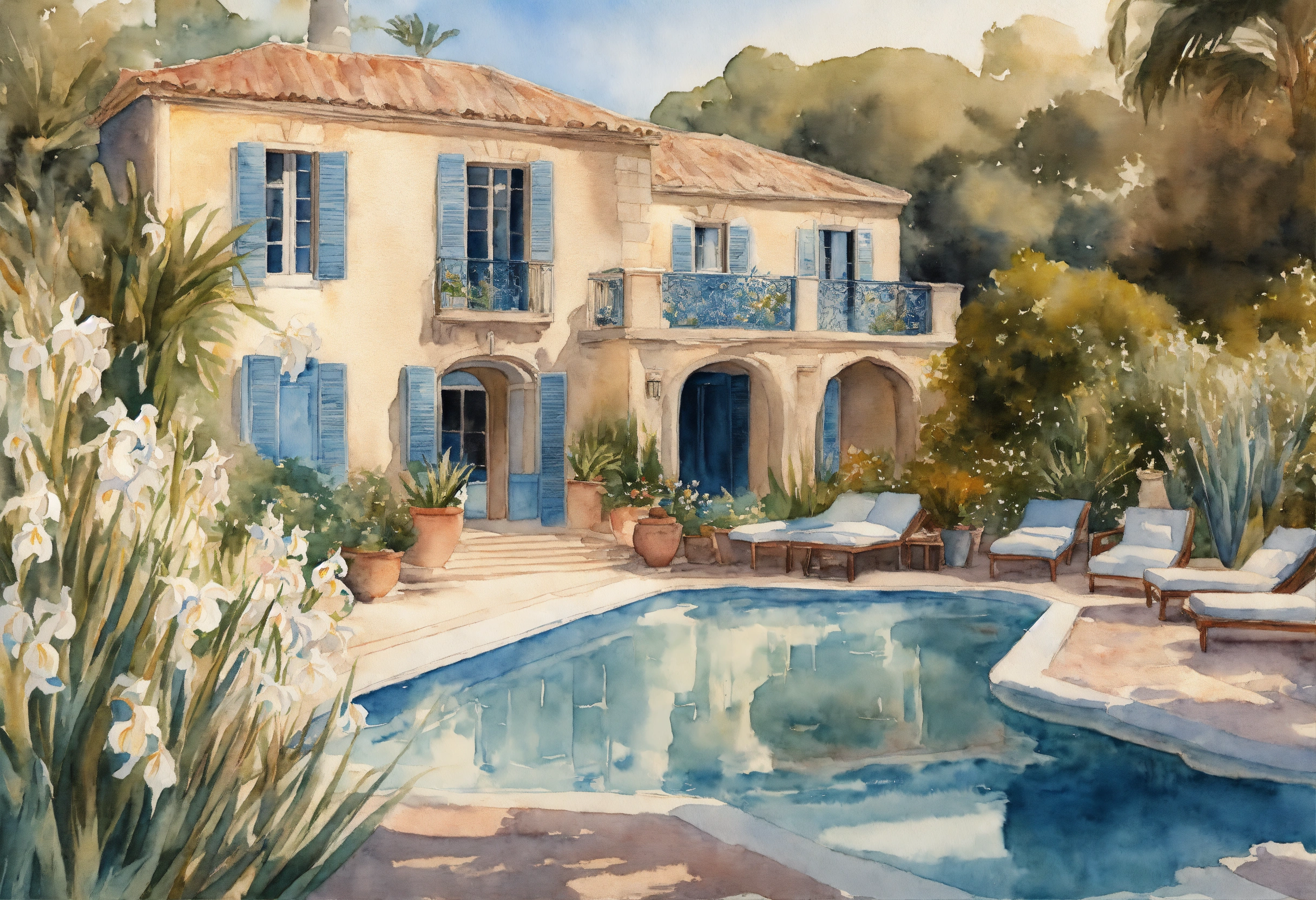 Lexica - Watercolour painting, pastel colours, warm light, intricate ...