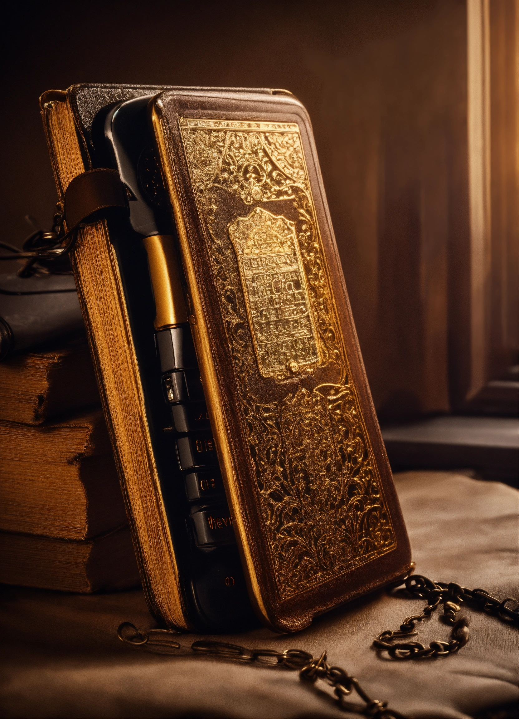 Lexica - Cell phone open like a book