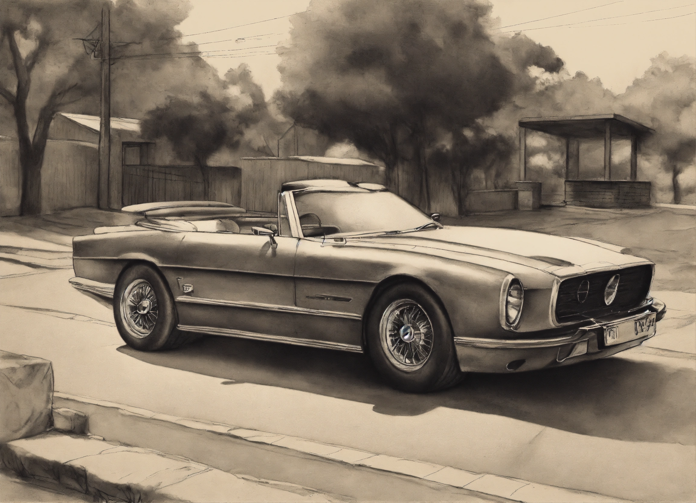 Lexica - "Produce a very simple minimalistic graphite drawing that ...