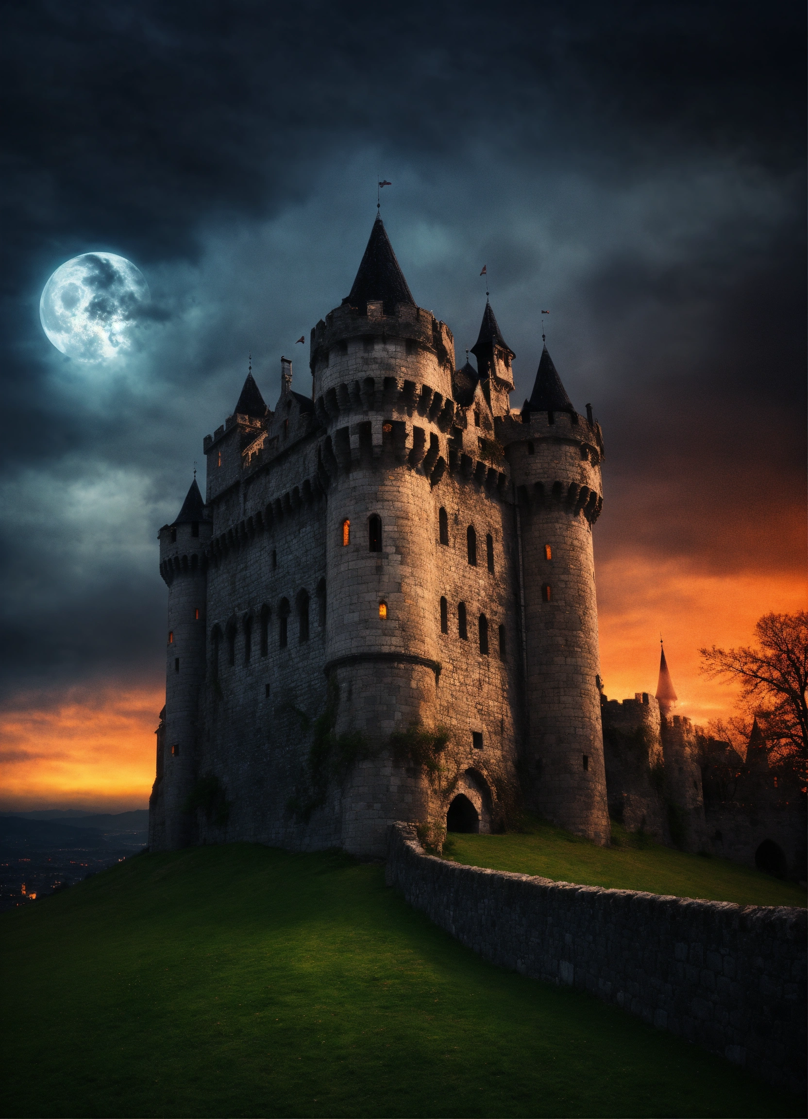 Lexica - Castle darkness background demonic castle medieval wall castle