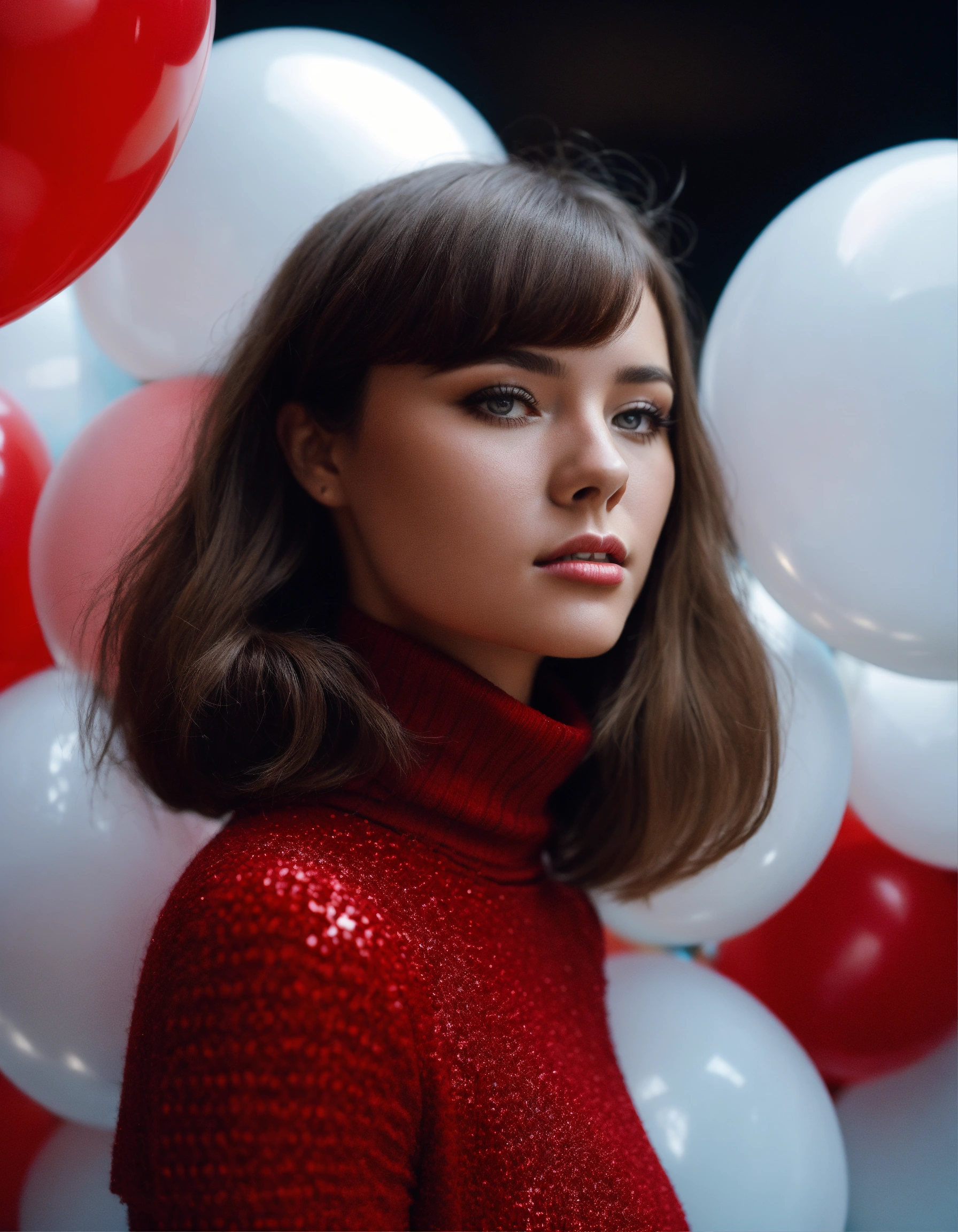 Lexica - Fashion portrait photo of beautiful young woman from the 60s ...