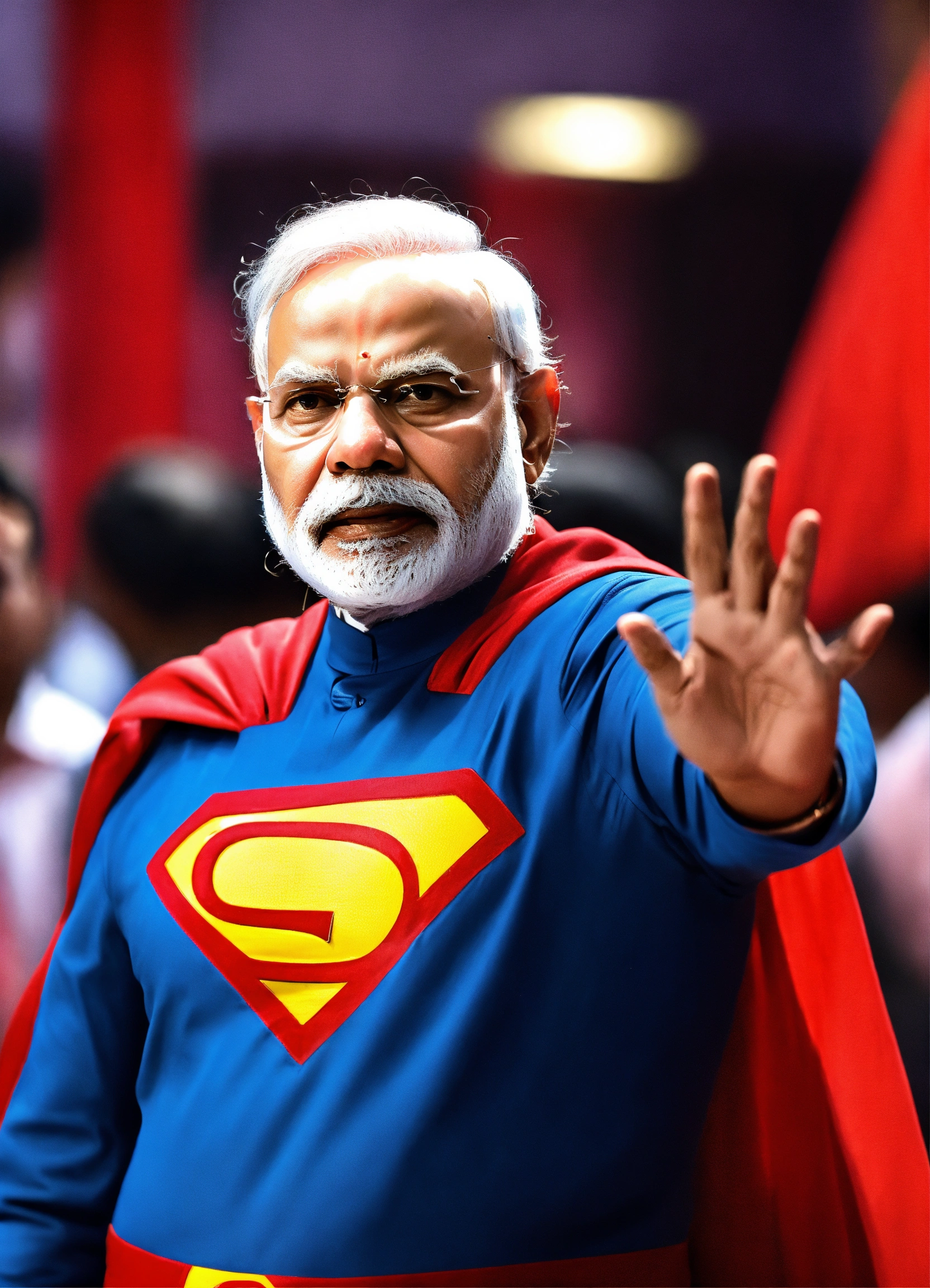 Lexica - Narendra Modi as Superman