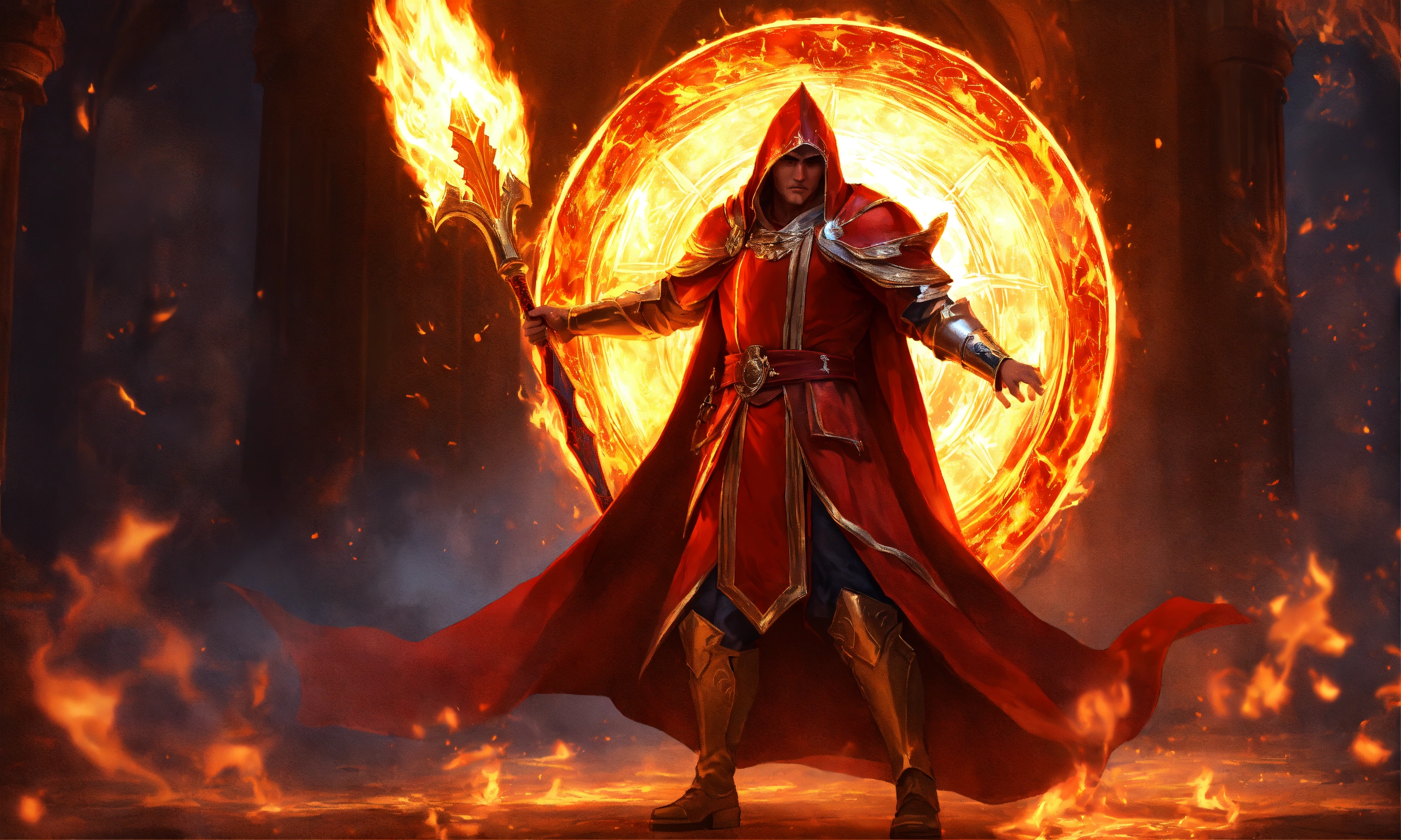 Lexica - Fire shield, shield made of flames, magical shield, magical ...