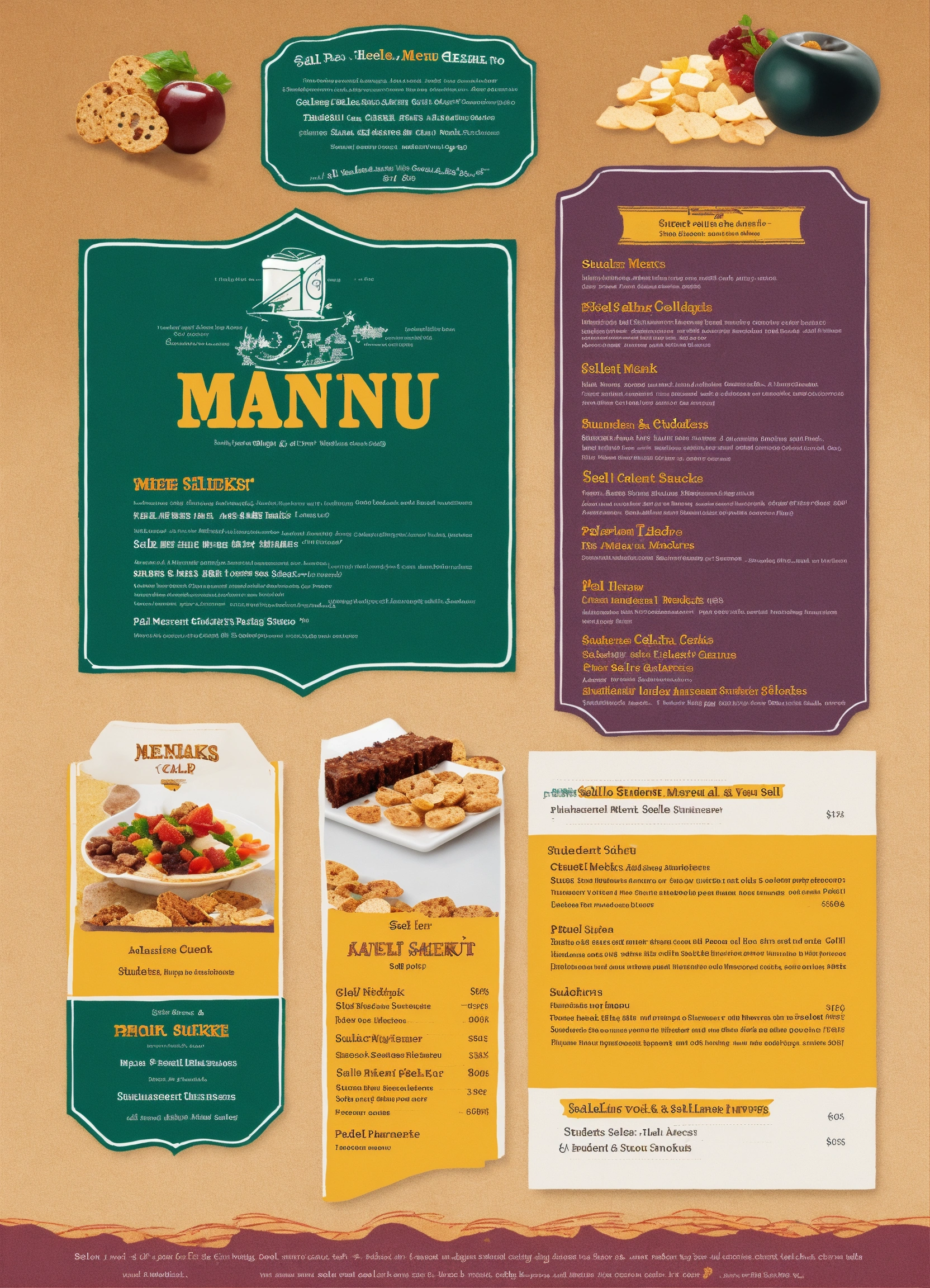 Lexica - Please help me design a beautiful, elegant, and polite menu ...