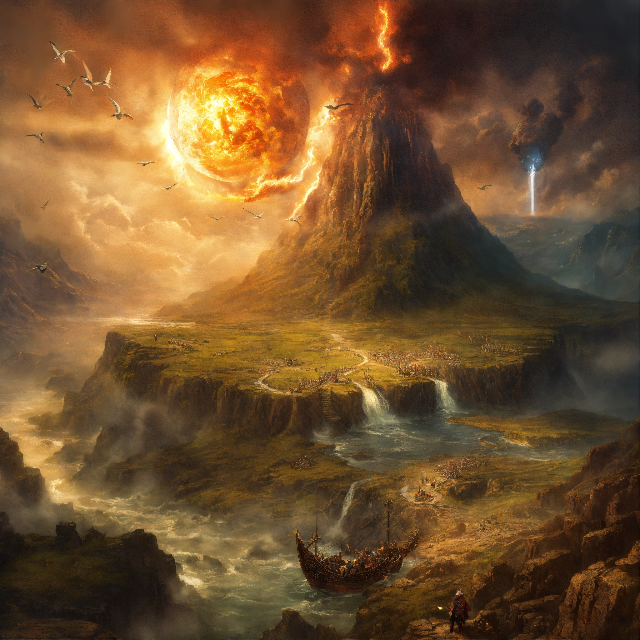 Lexica - End of the world, ragnarok, mythology, realistic, norse myth