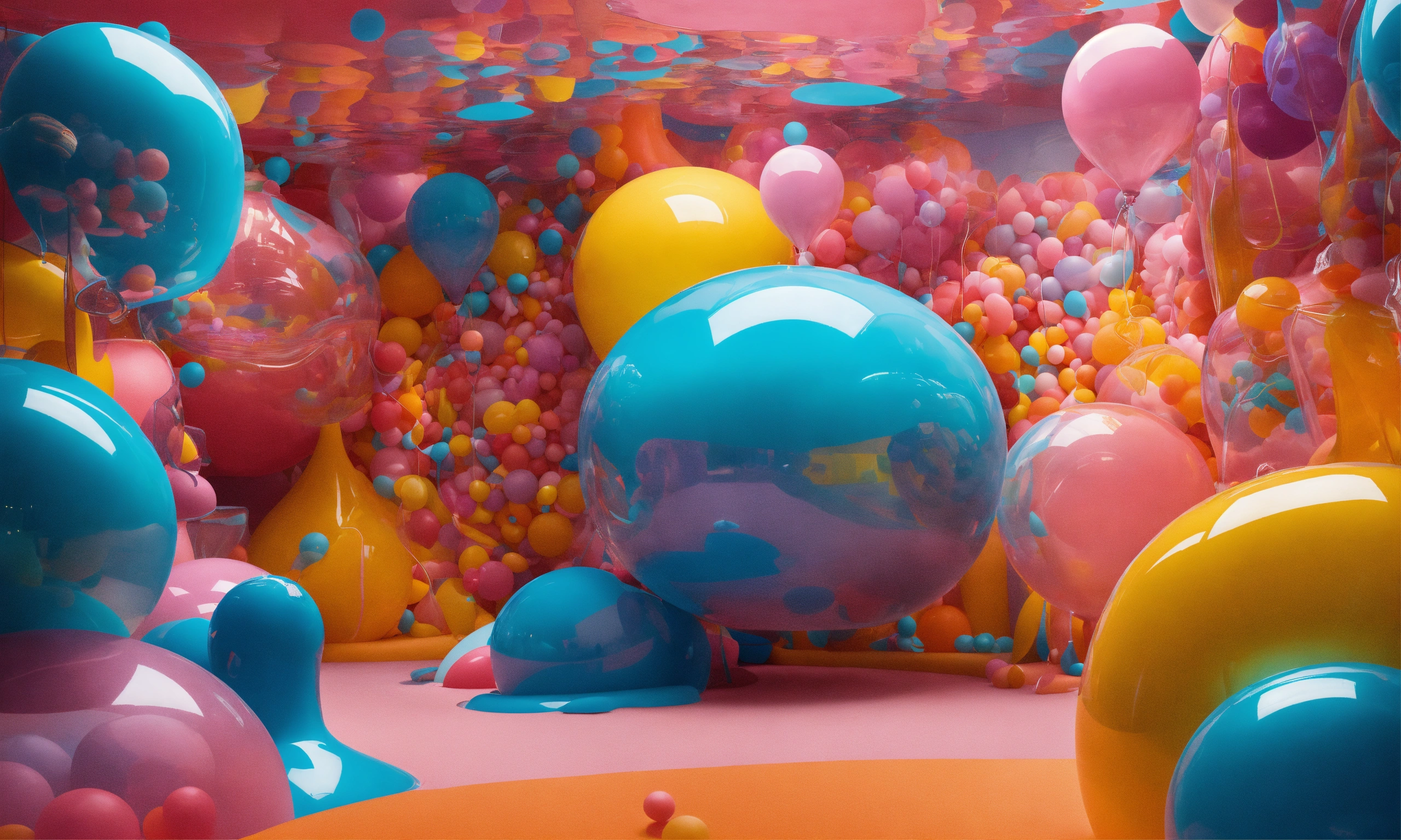 Lexica - Illustrate an abstract composition of floating people ...