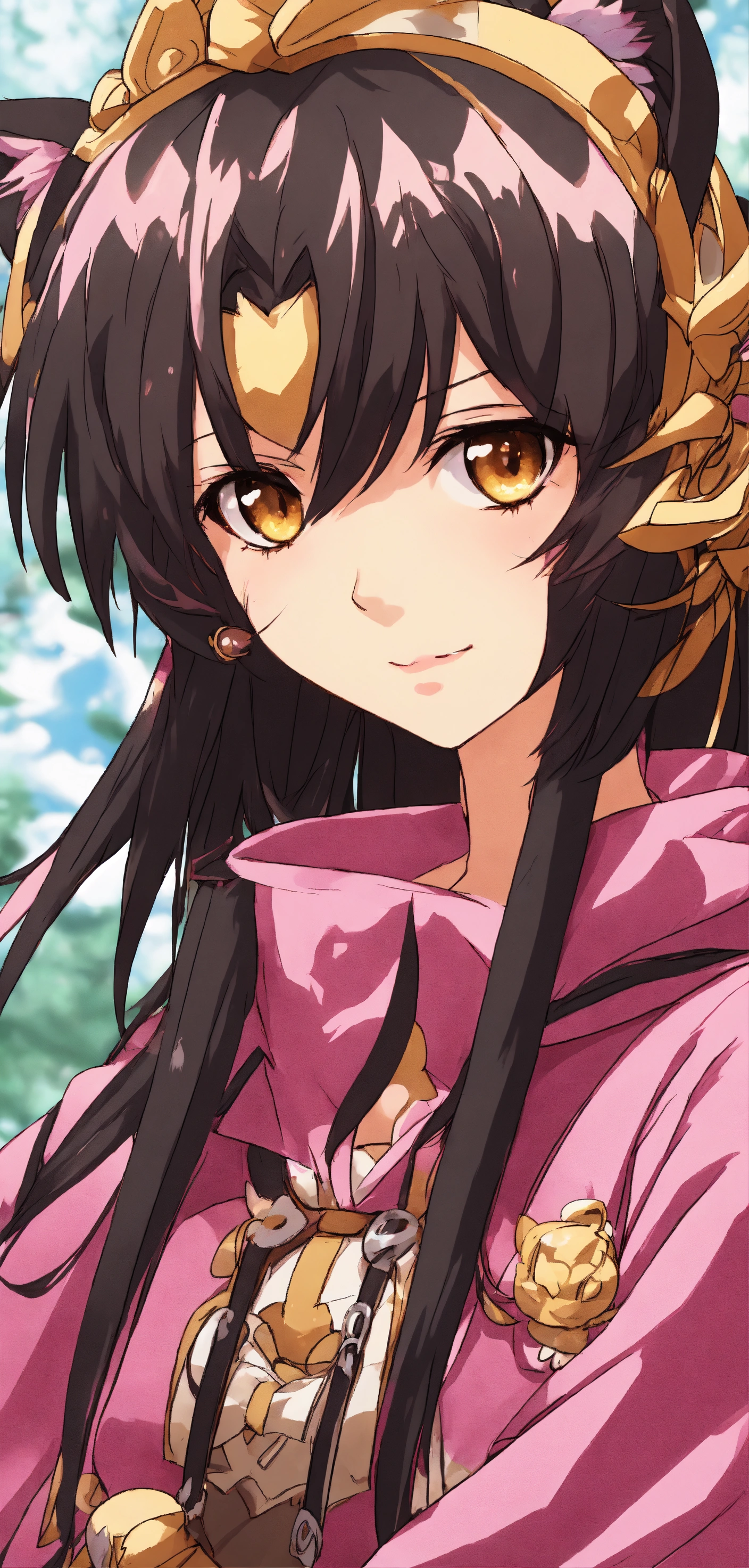 Lexica - Tiger Magical girl with black hair emo style and Brown eyes in ...
