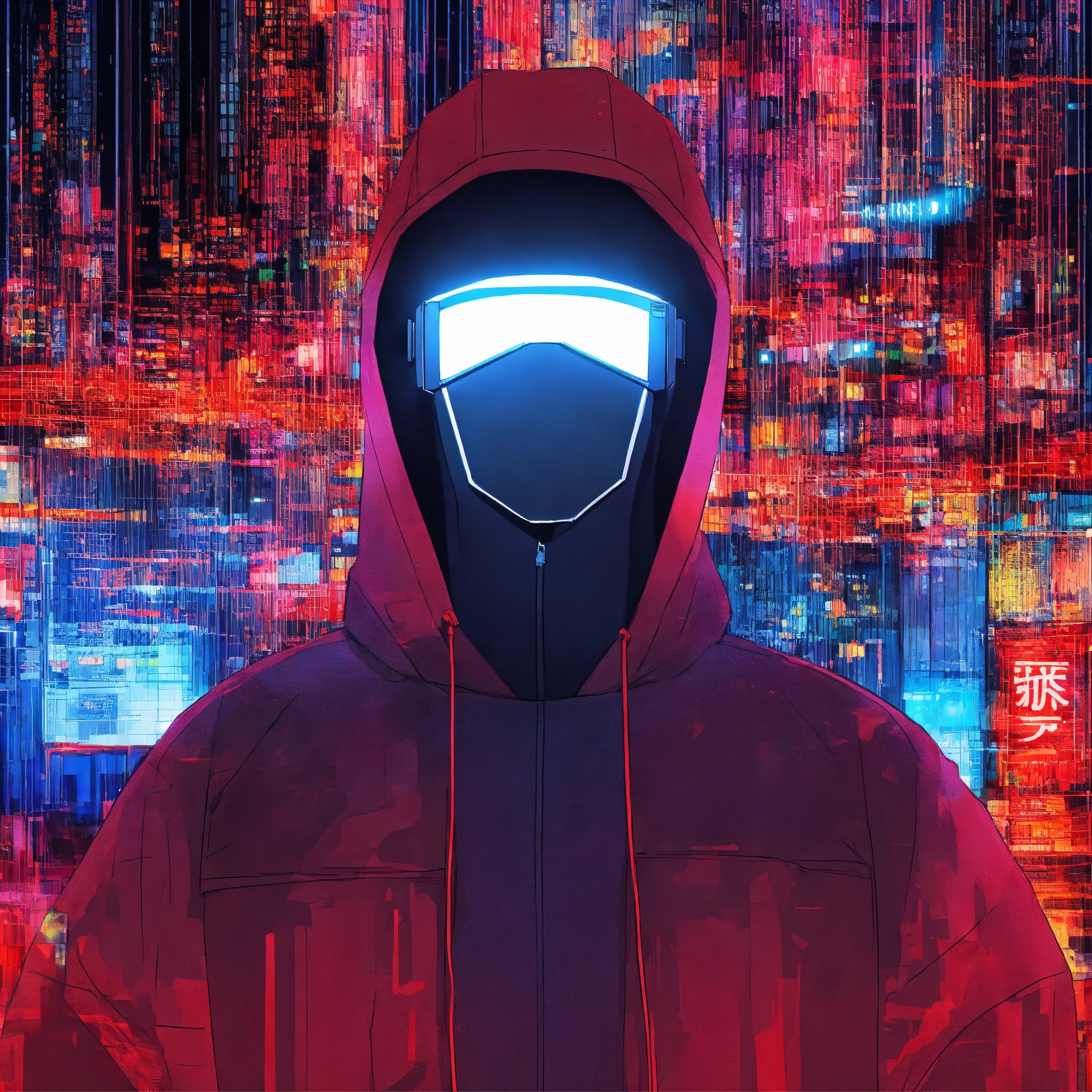 Lexica - Code, hacker, Japan, manga style, no people