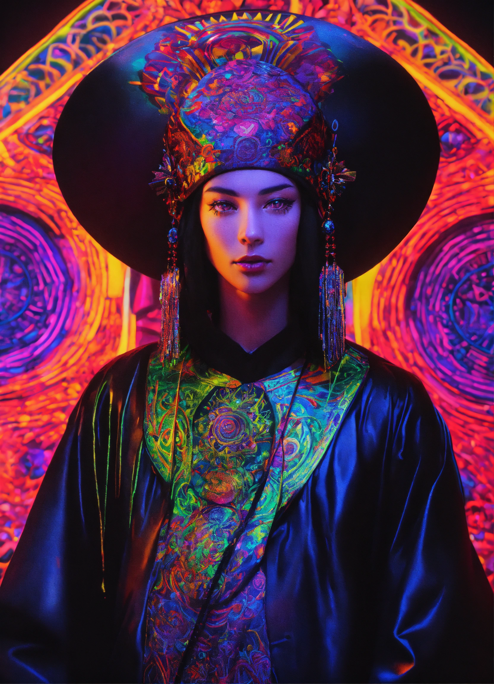 Lexica - Photorealistic 3D portrait of Gorgeous Goth emo Priest samurai ...