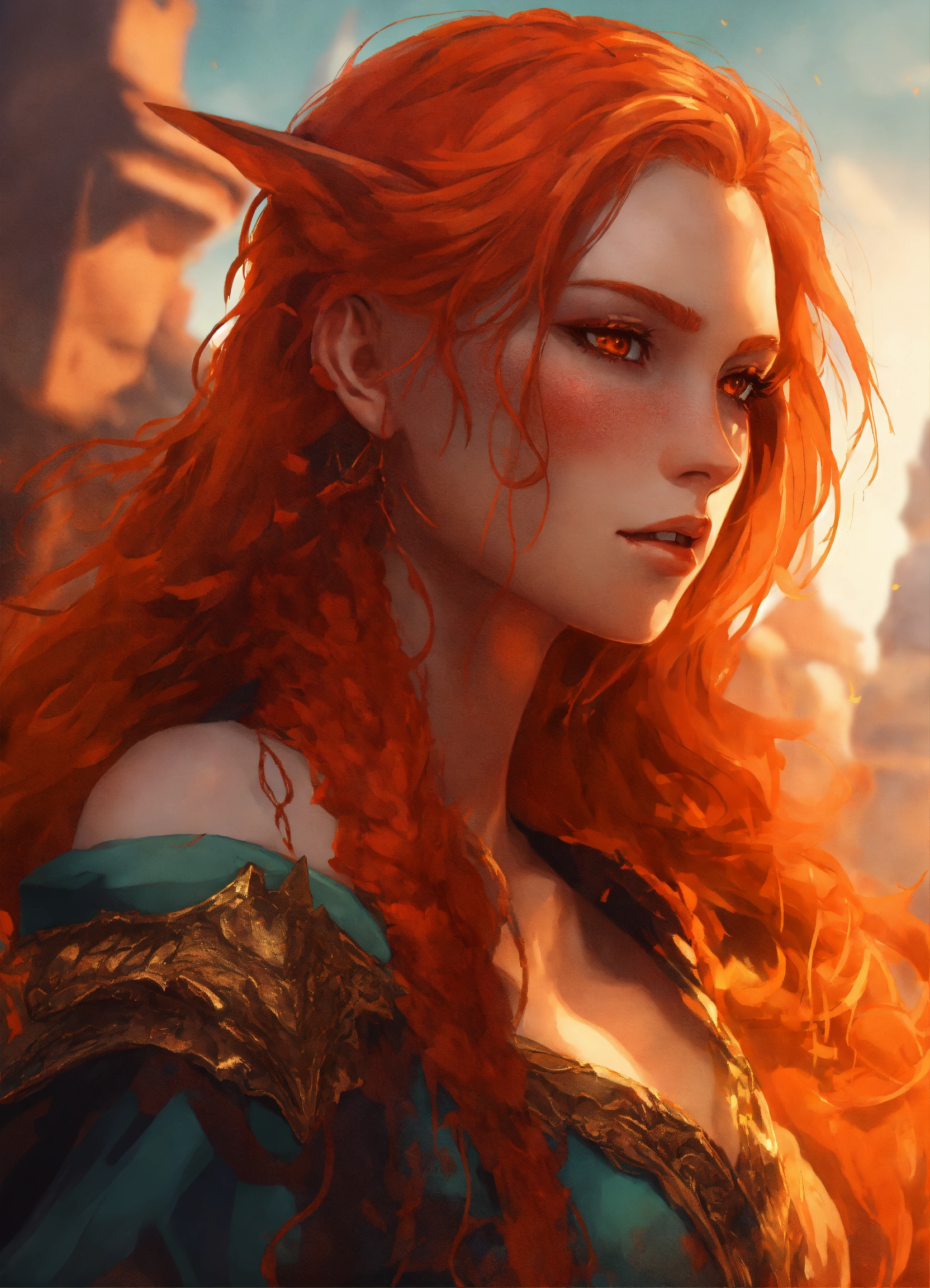 Lexica - Draconic claws and no hands, draconian jaw, scales in her face ...
