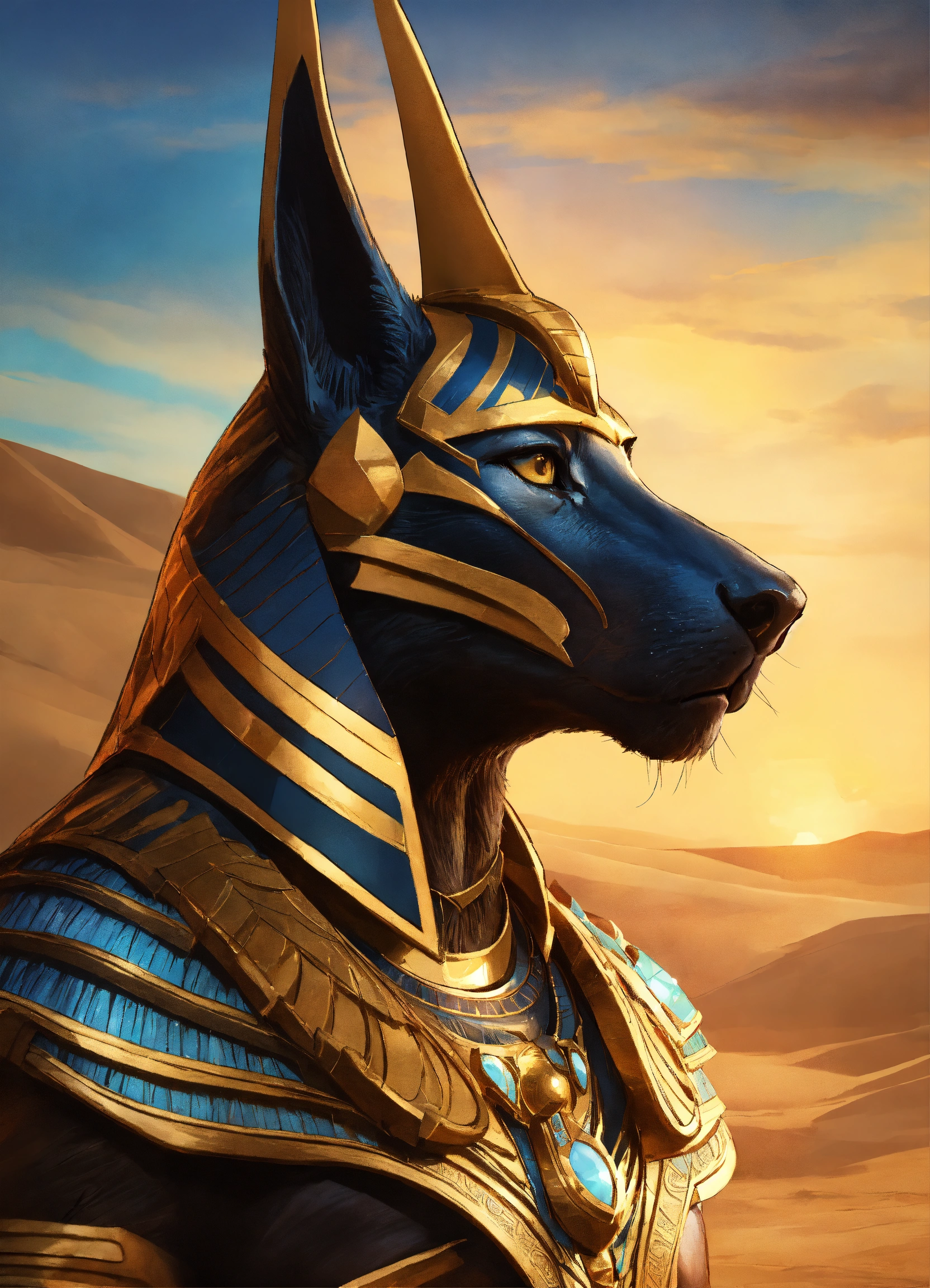 Lexica - God Anubis, from the movie gods of egypt (2016), volumetric ...