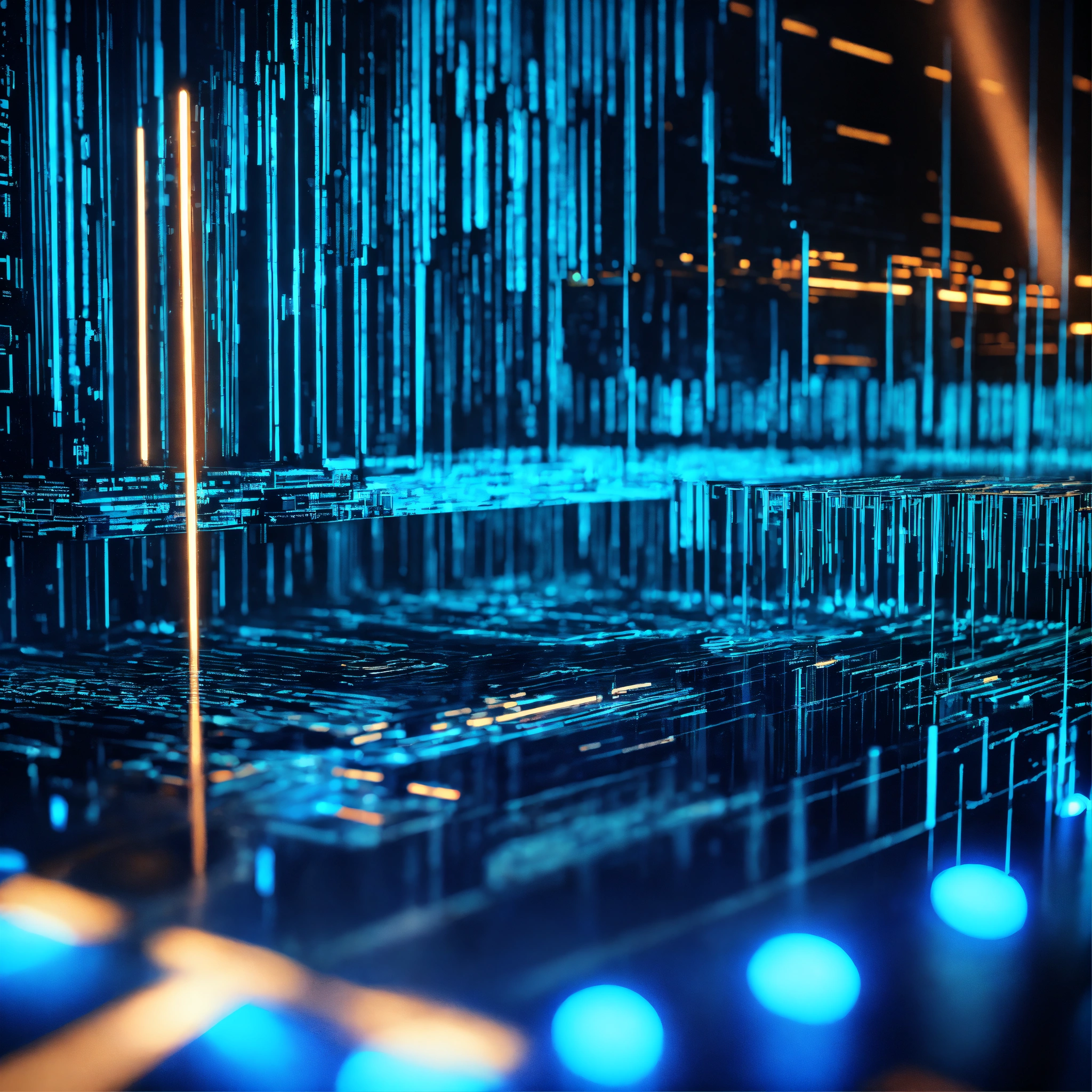 Lexica - Ultra realistic photo of a very high tech 3d software code lit ...