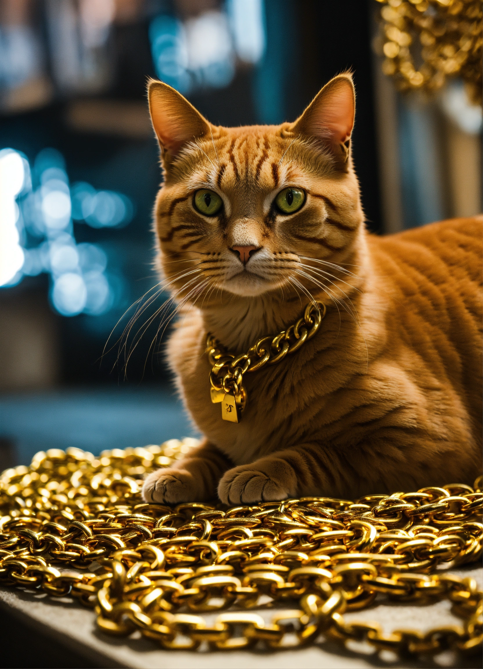 Lexica - The cat who makes a gold chain