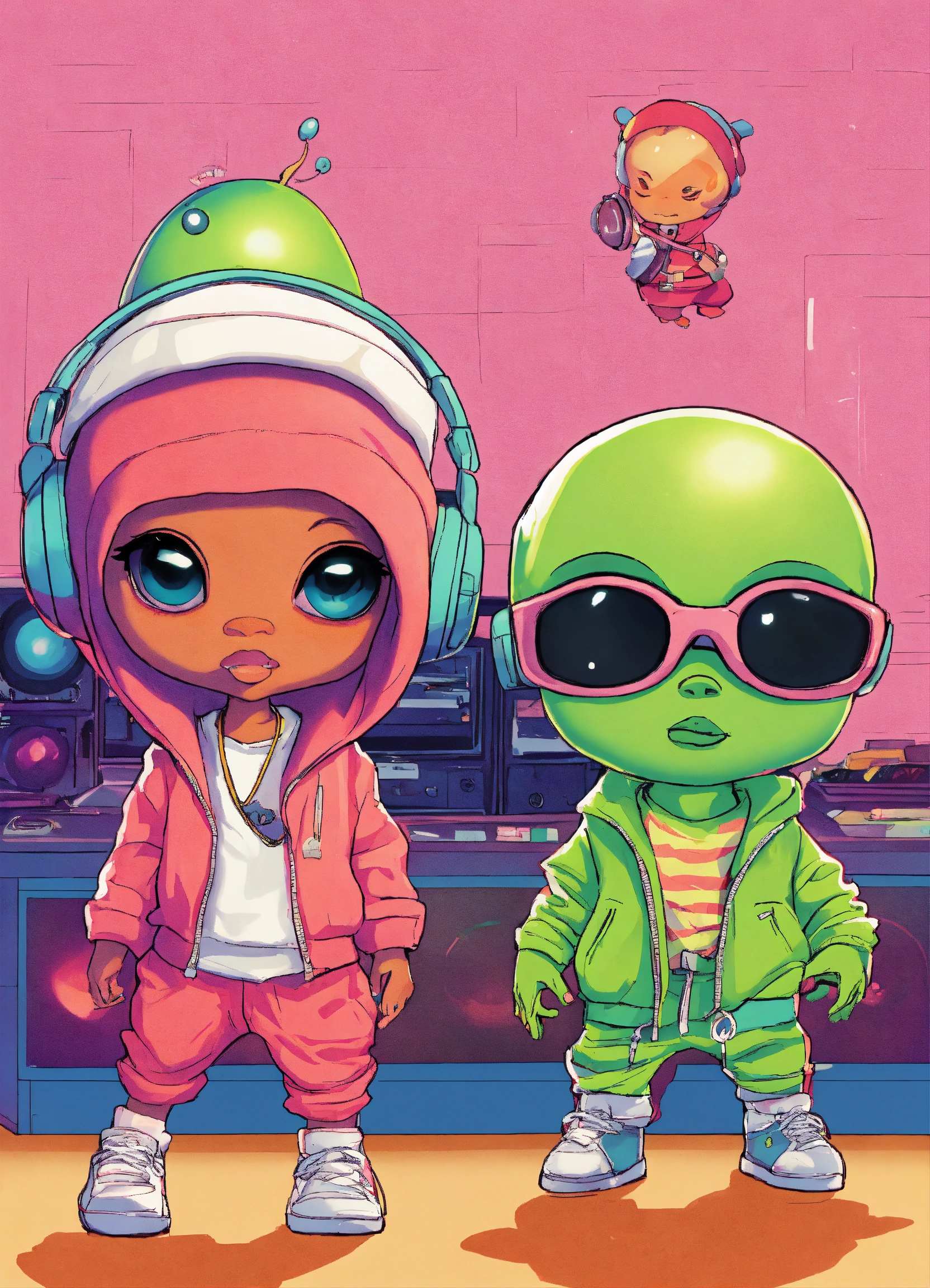 Lexica - Cute Alien Hip hop Babies