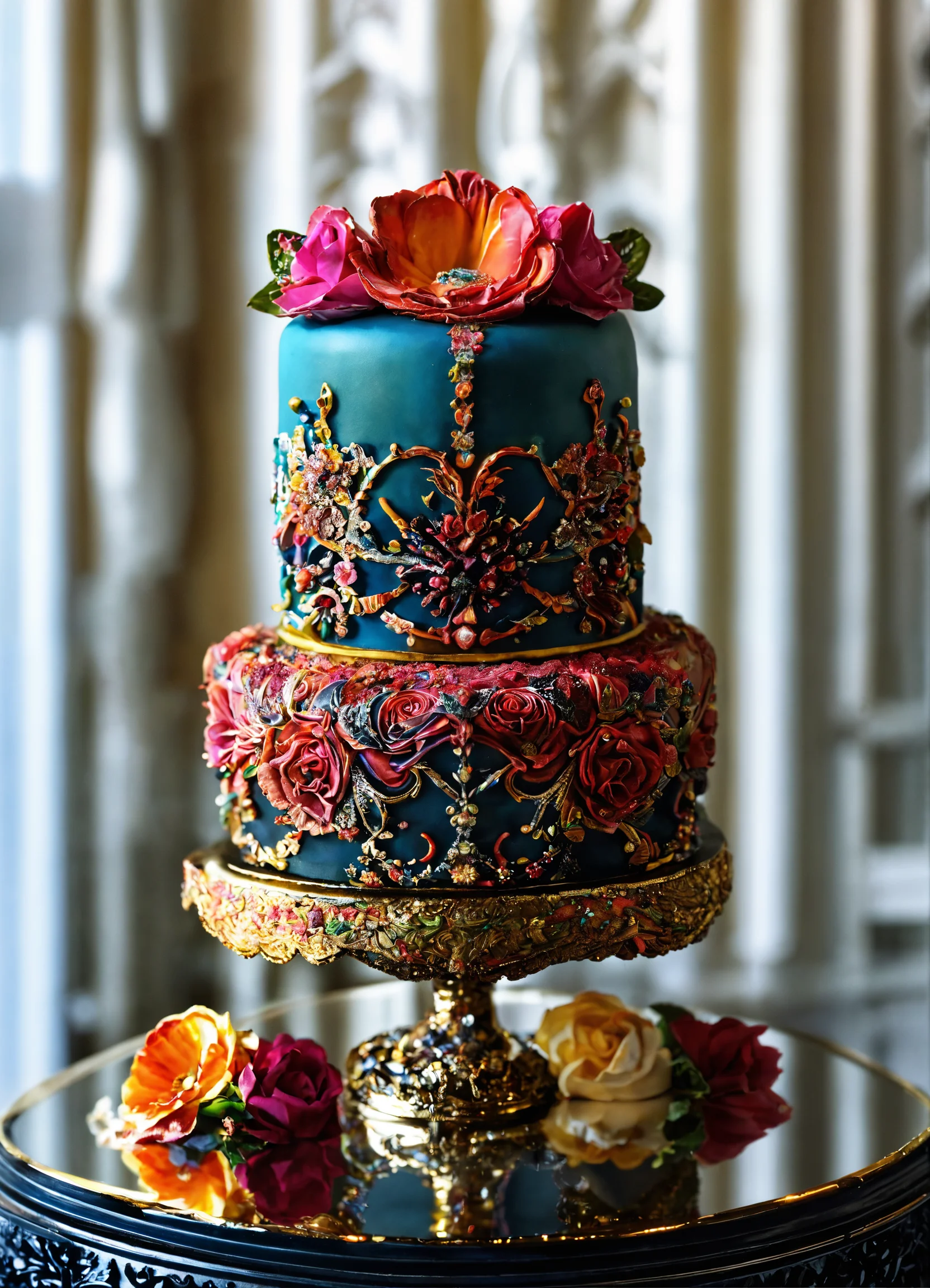 Lexica - Hyper-realistic cake, defies expectations, intricate fondant ...