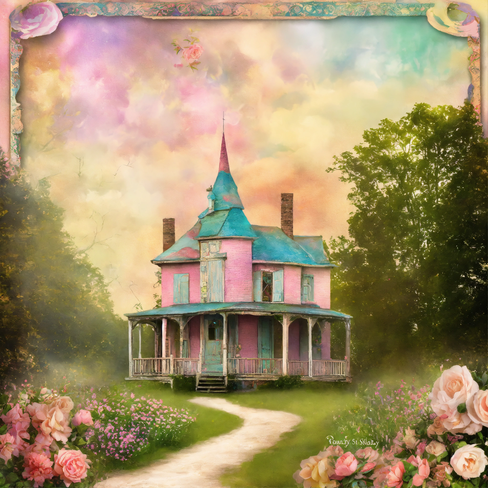 Lexica - Shabby chic dreamy mist pastel junk journals Fantasy Junk ...