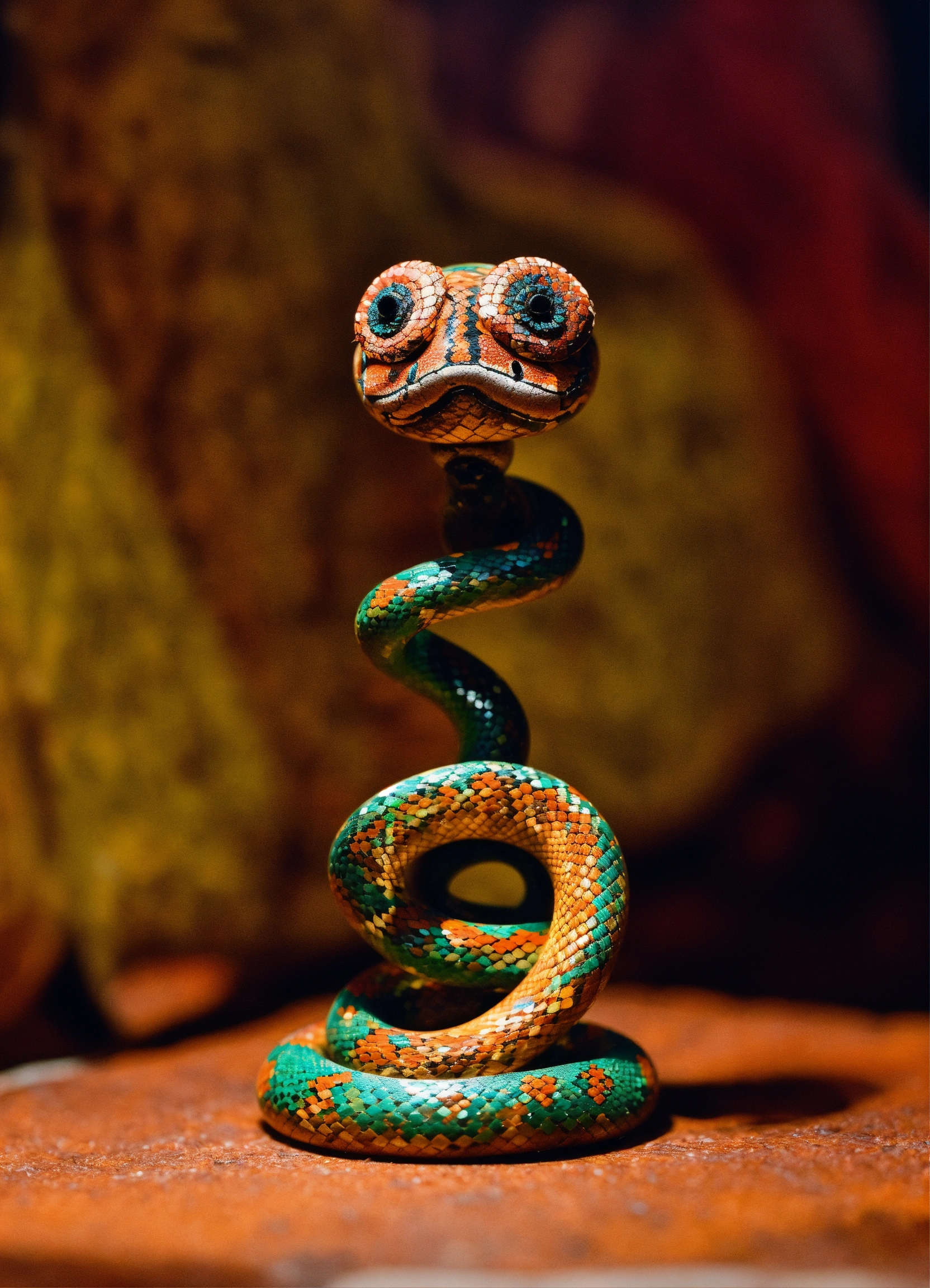 Lexica - Voodoo style tiny totem representing a snake