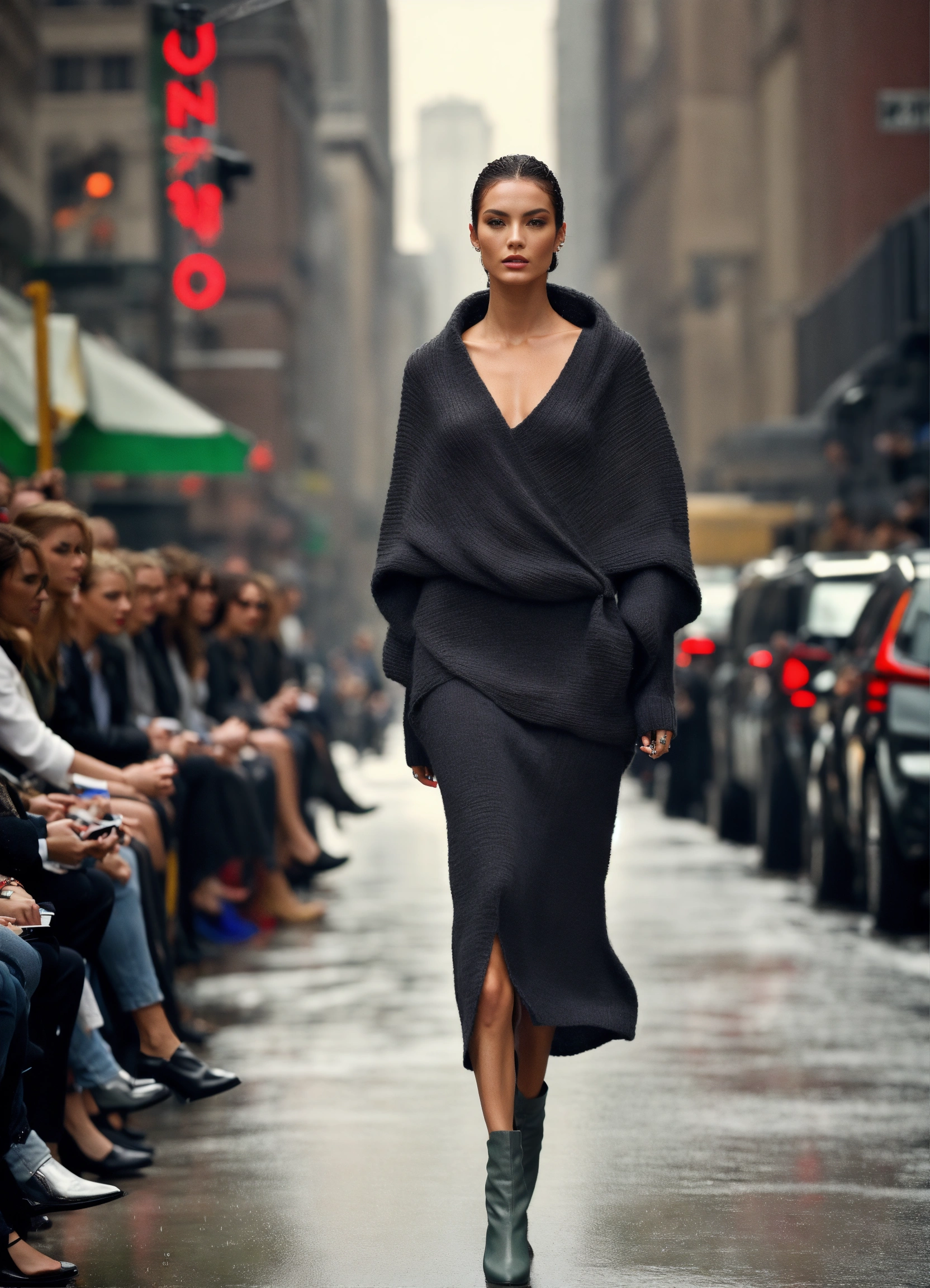 Lexica - 3d realistic photo of fierce italian model wearing dolman ...