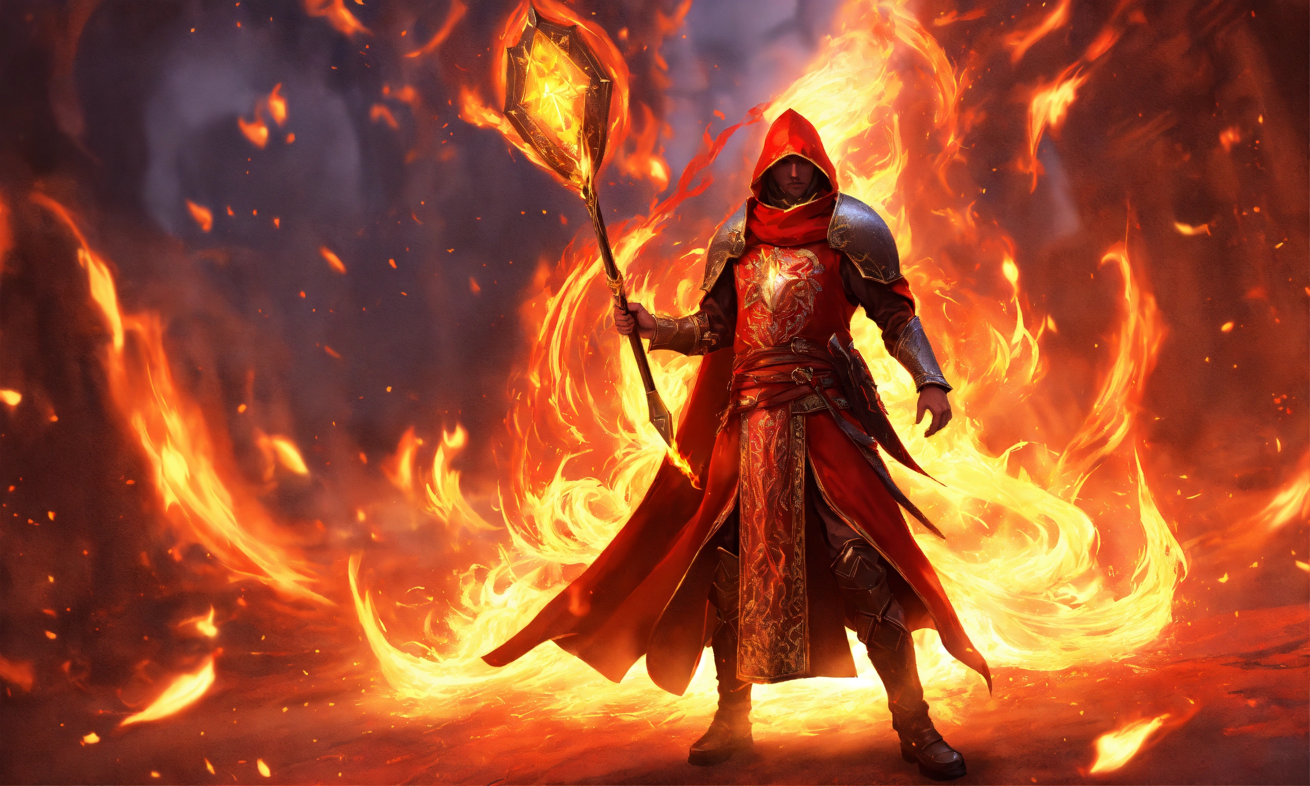 Lexica - Fire shield, shield made of flames, magical shield, magical ...