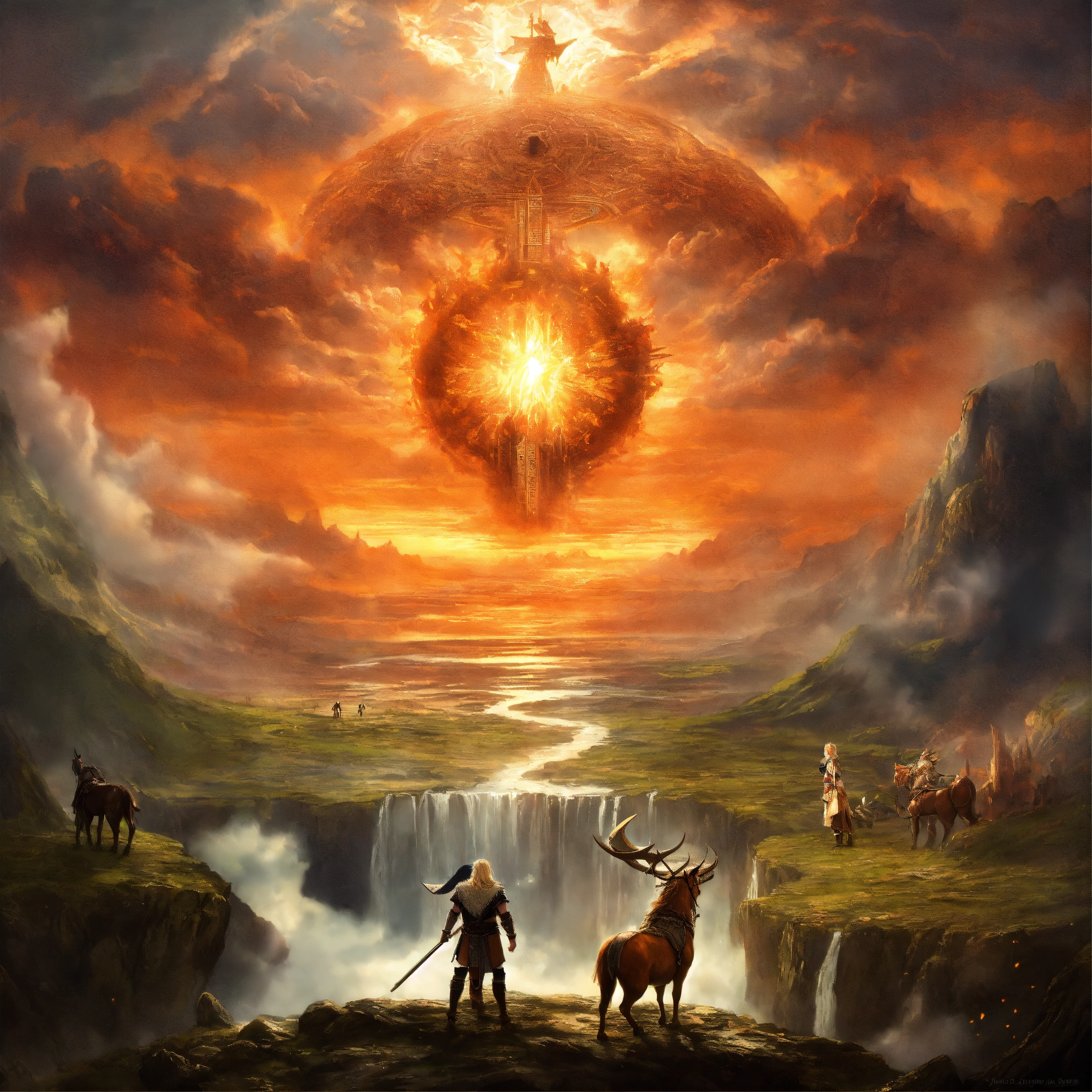 Lexica - End of the world, ragnarok, mythology, realistic, norse myth