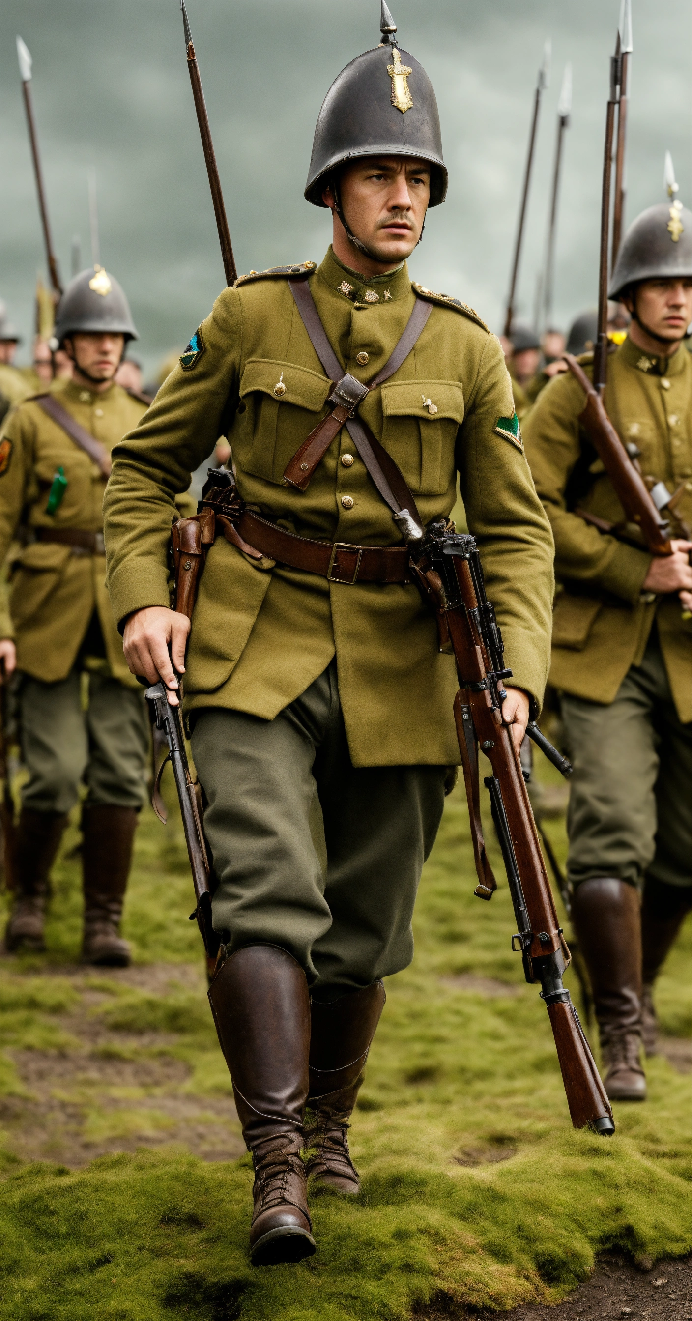 Lexica - Army of Ireland,realistic, action scene