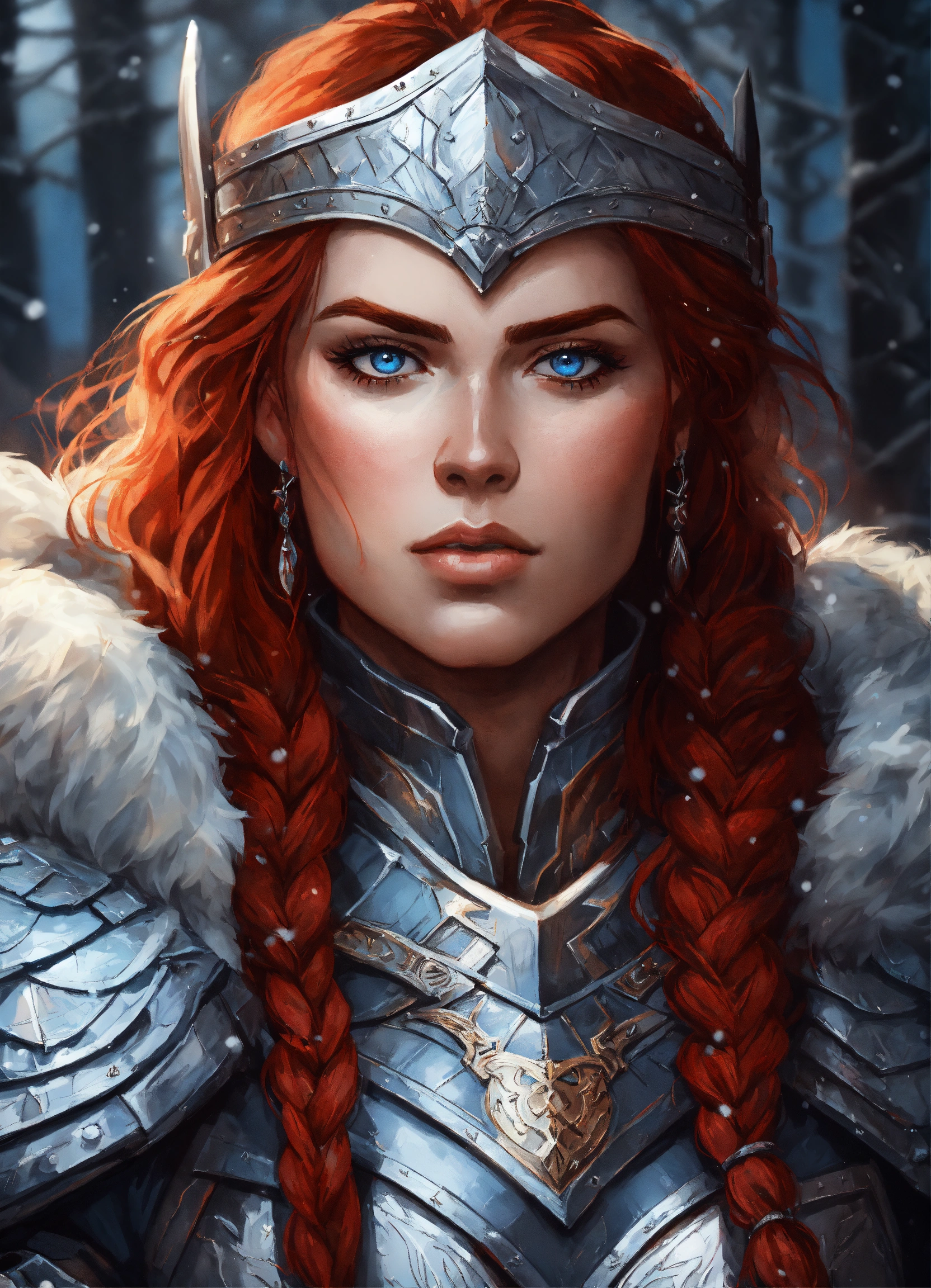 Lexica - A strong rugged woman in intricate armor, highly detailed ...