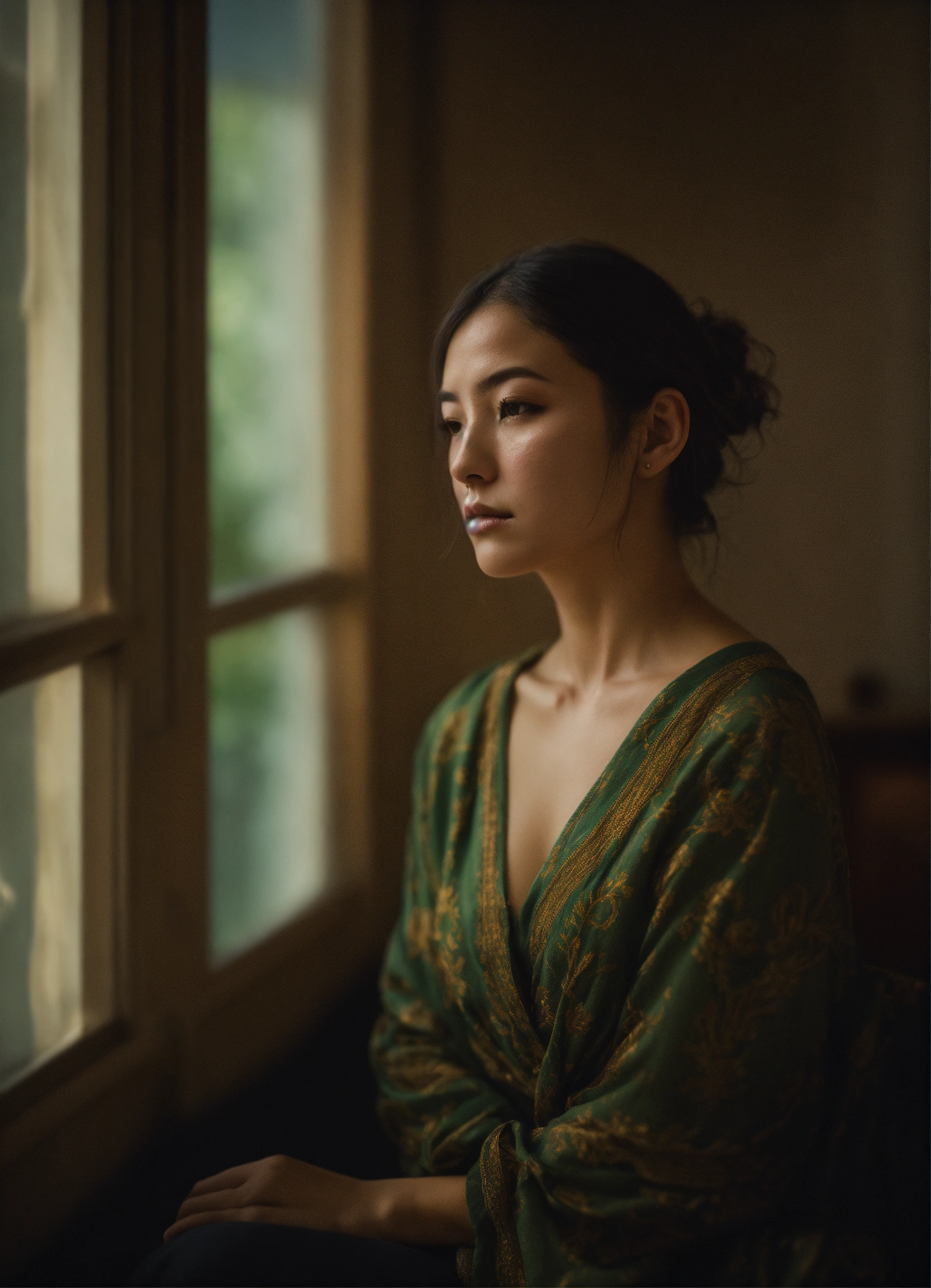 Lexica - "Deep Contemplation Woman Immersed in Profound Thought ...