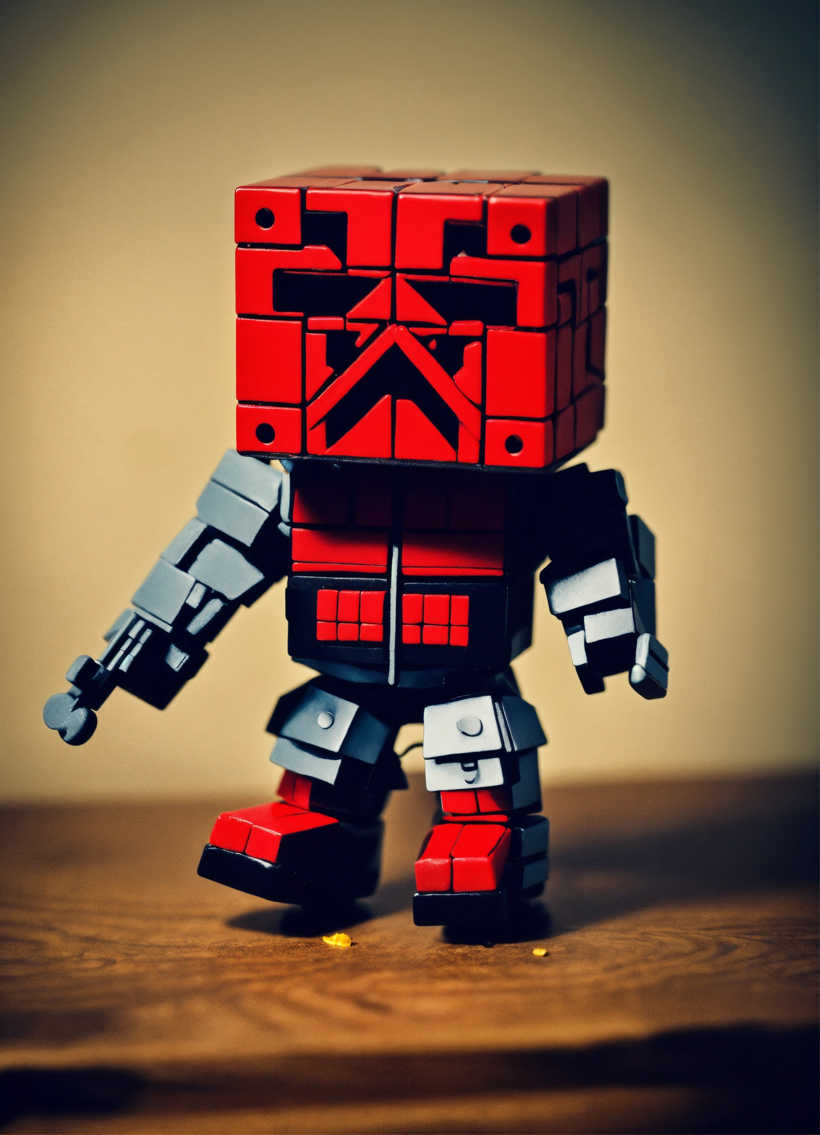 Lexica - Heavy metal music, action figure, cube, minimalist, plush toy