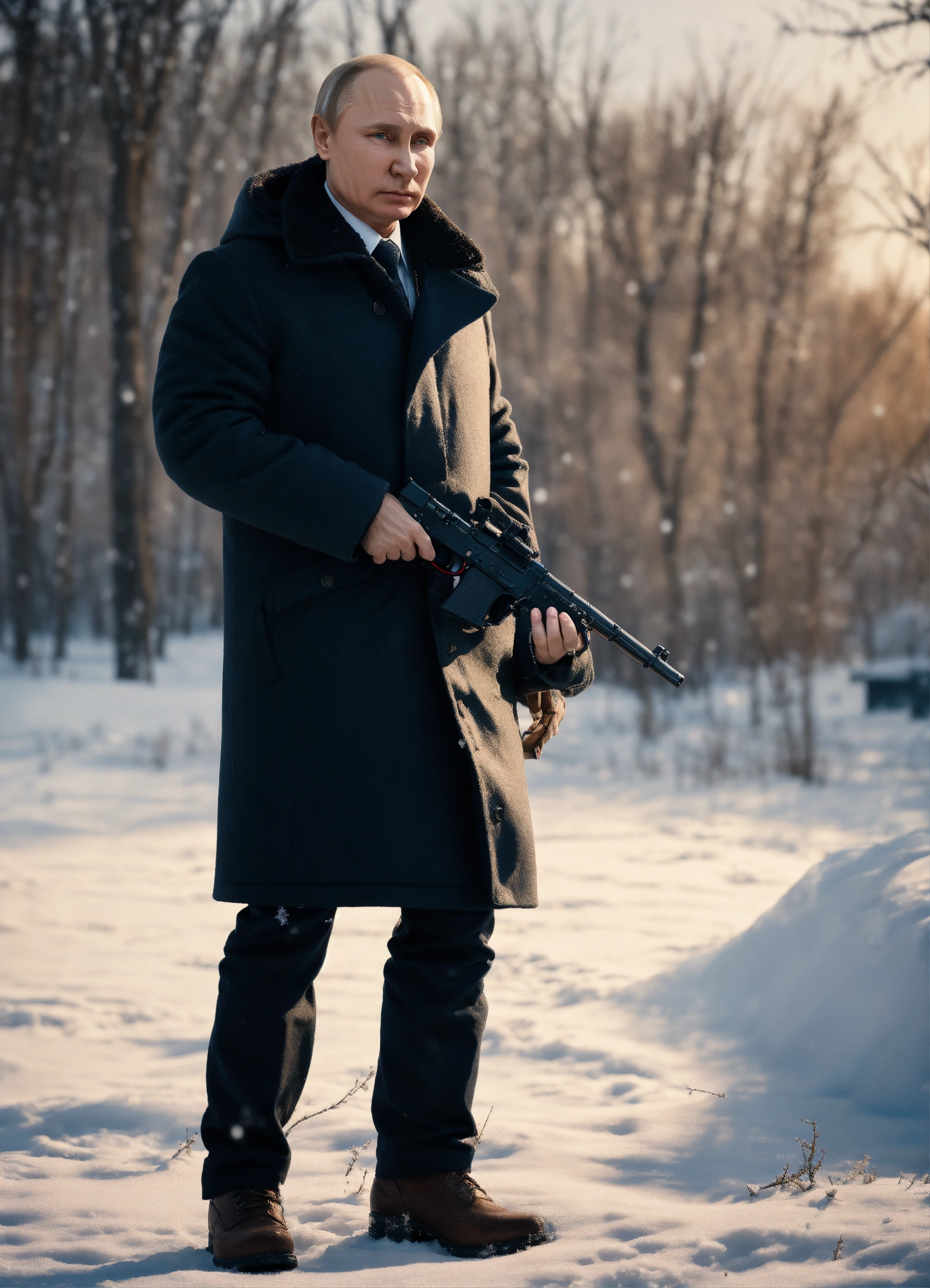 Lexica - Vladimir Putin holding handgun, moody lighting, best quality ...
