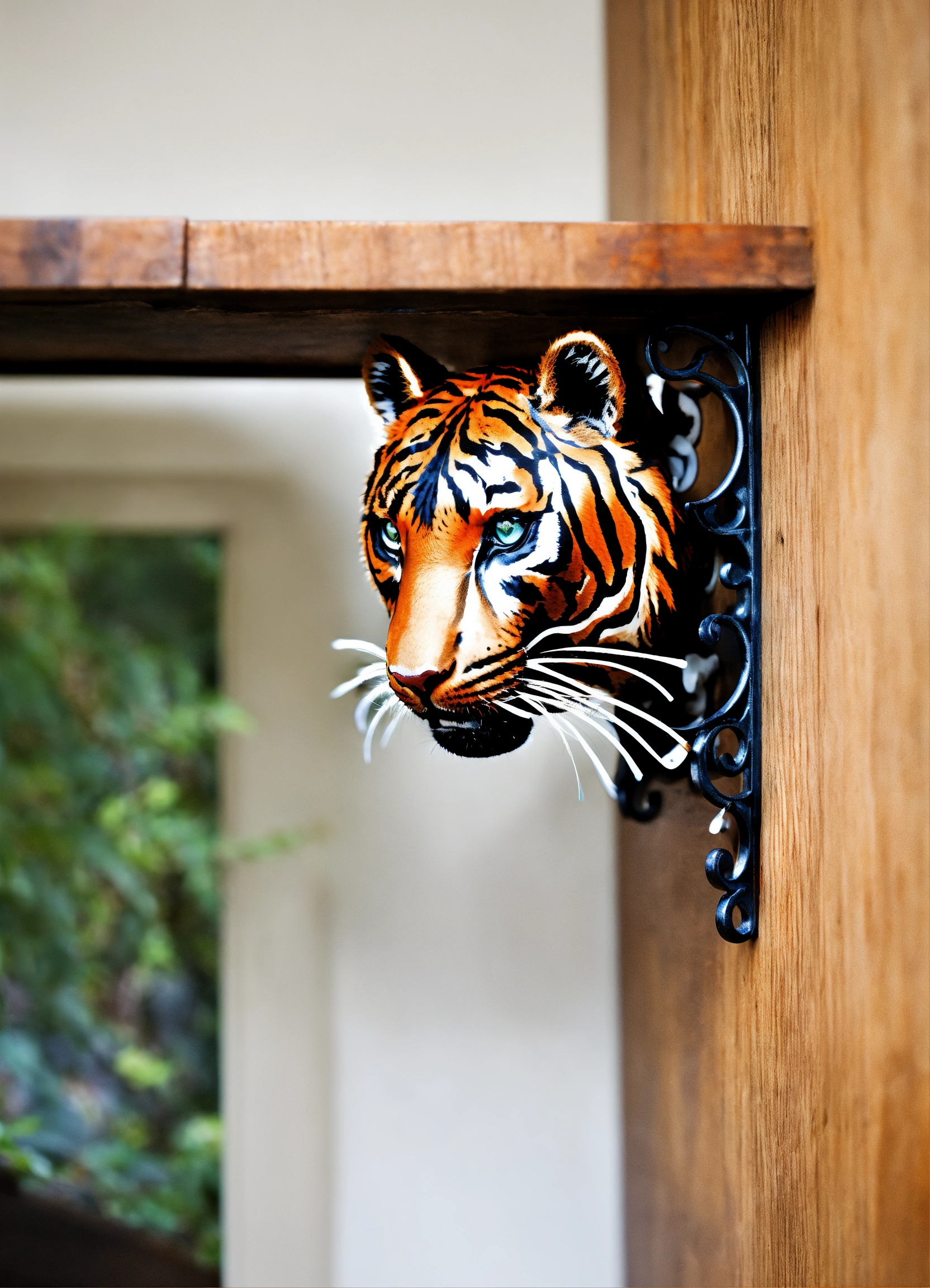 Lexica - Iron corner shelf bracket tiger