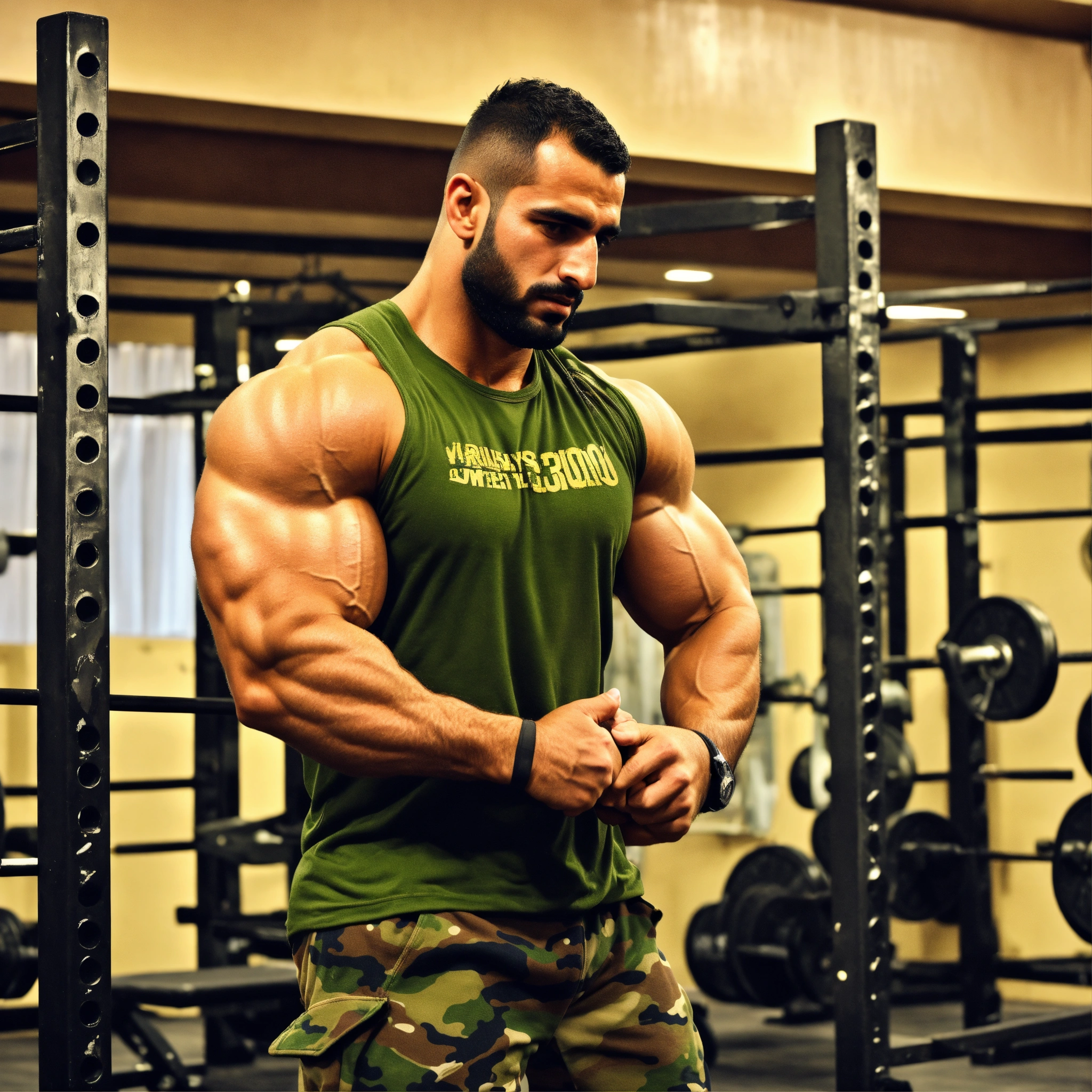 Lexica - 30-year-old Syrian man with big muscles, big bodybuilder, body ...