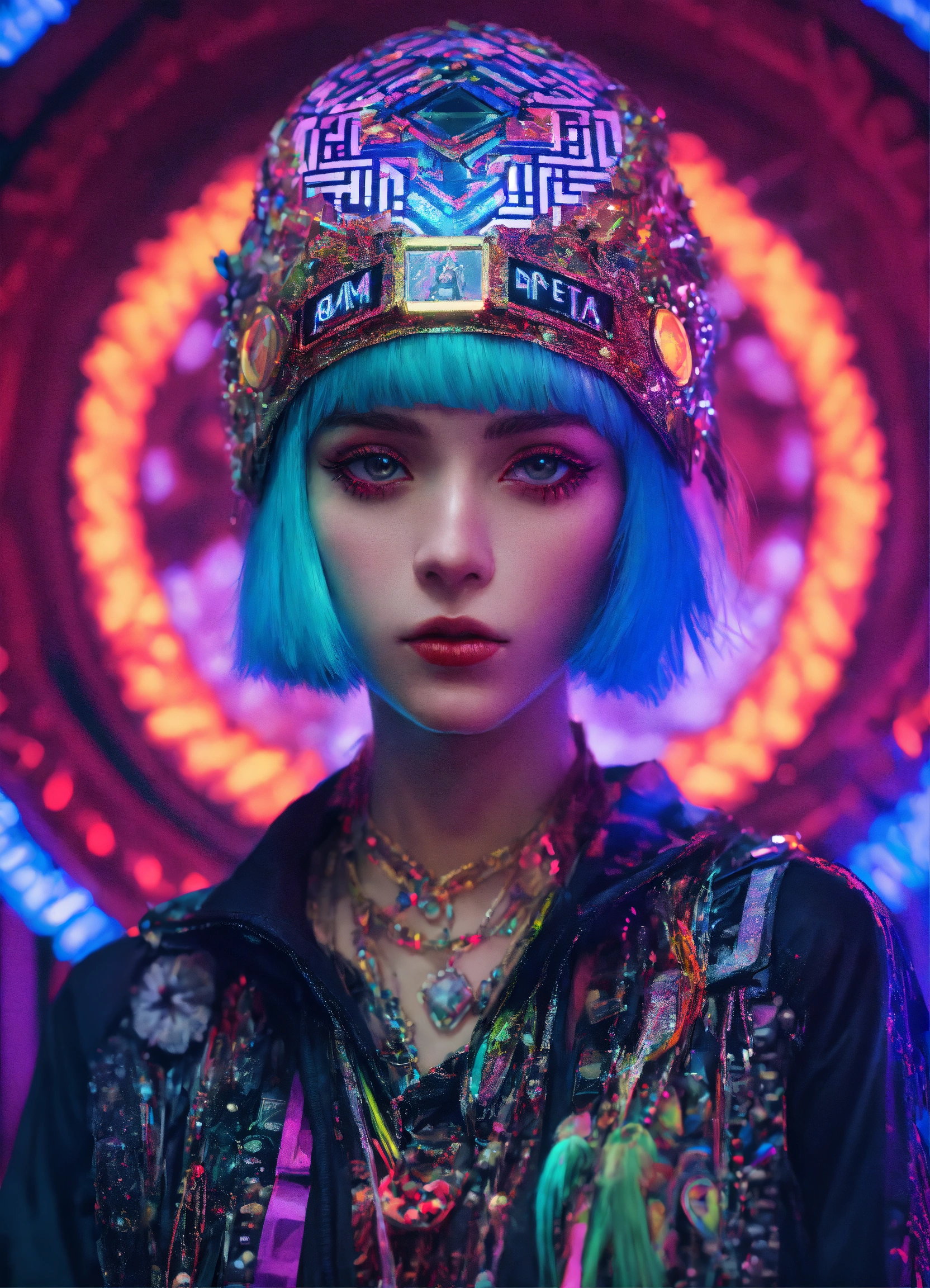 Lexica - I’m Photorealistic portrait of A diamond metal occult ...