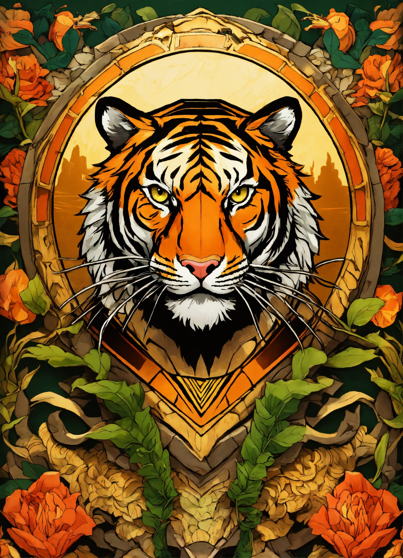Lexica - GamerTag "RKOTIGRES" emblem, content a fierce tiger and a ...