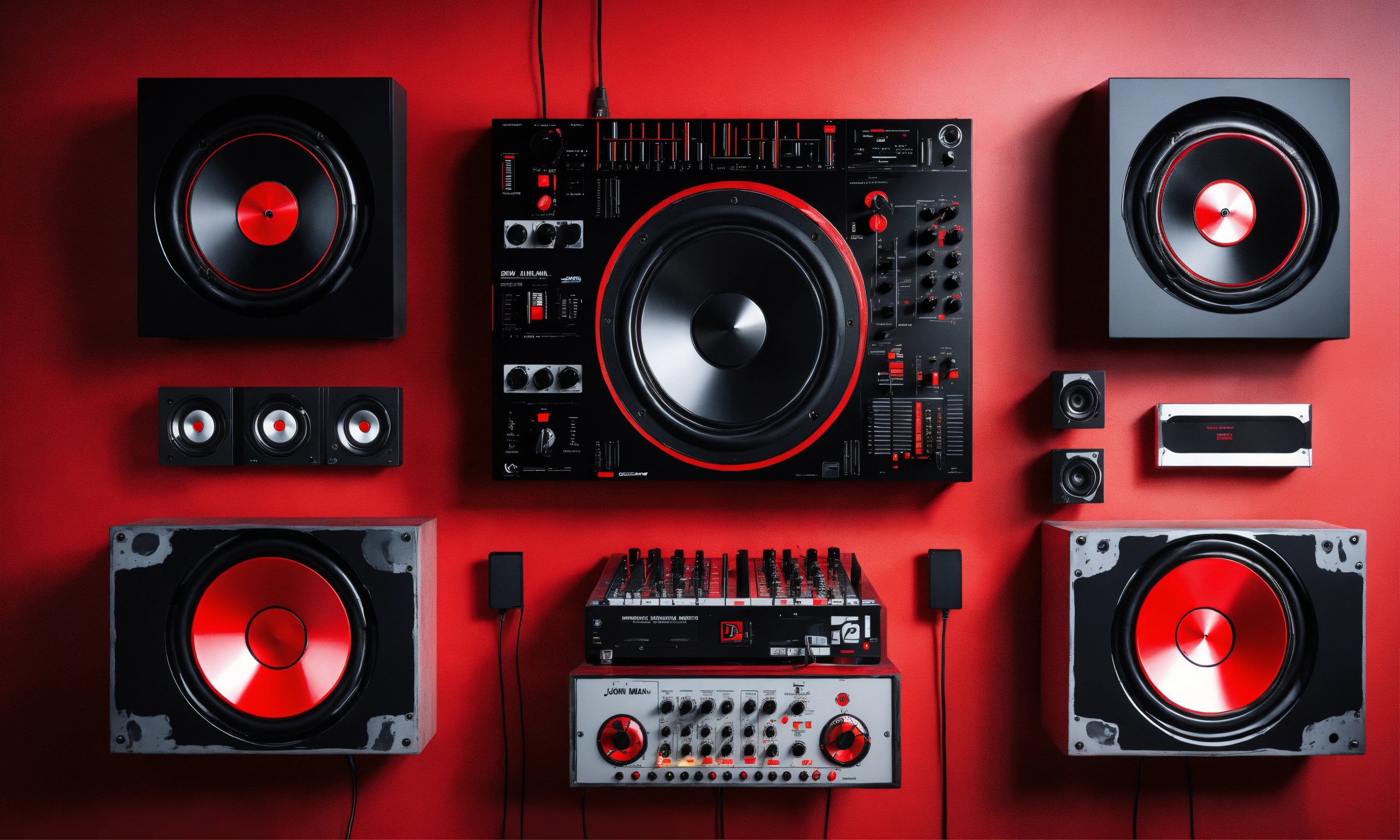 Lexica - Modern day DJ mix board and speakers image to go on business ...