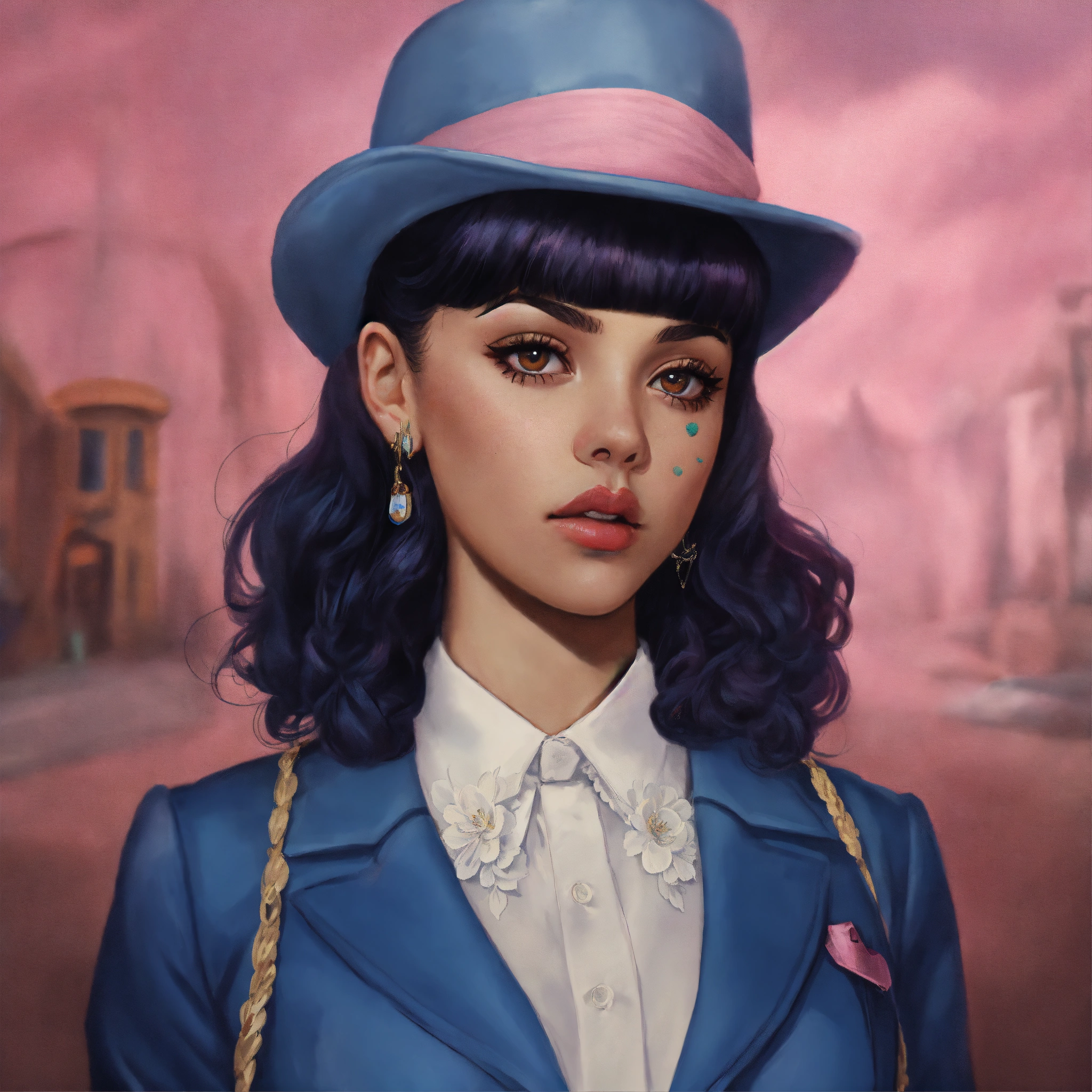 Lexica - Melanie Martinez as mobster, ultra realistic