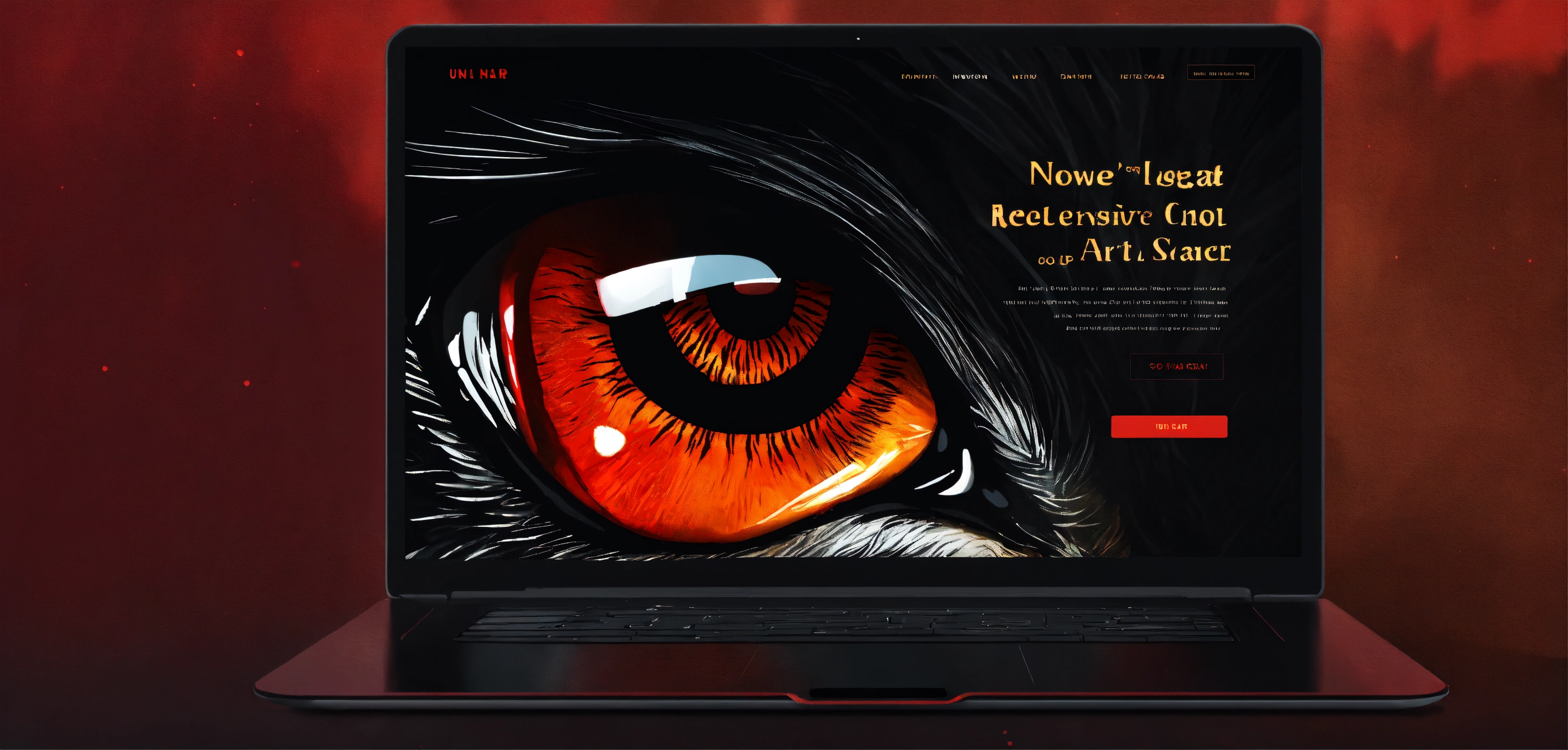 Lexica - Beautiful landing page website design of a close up of an art ...