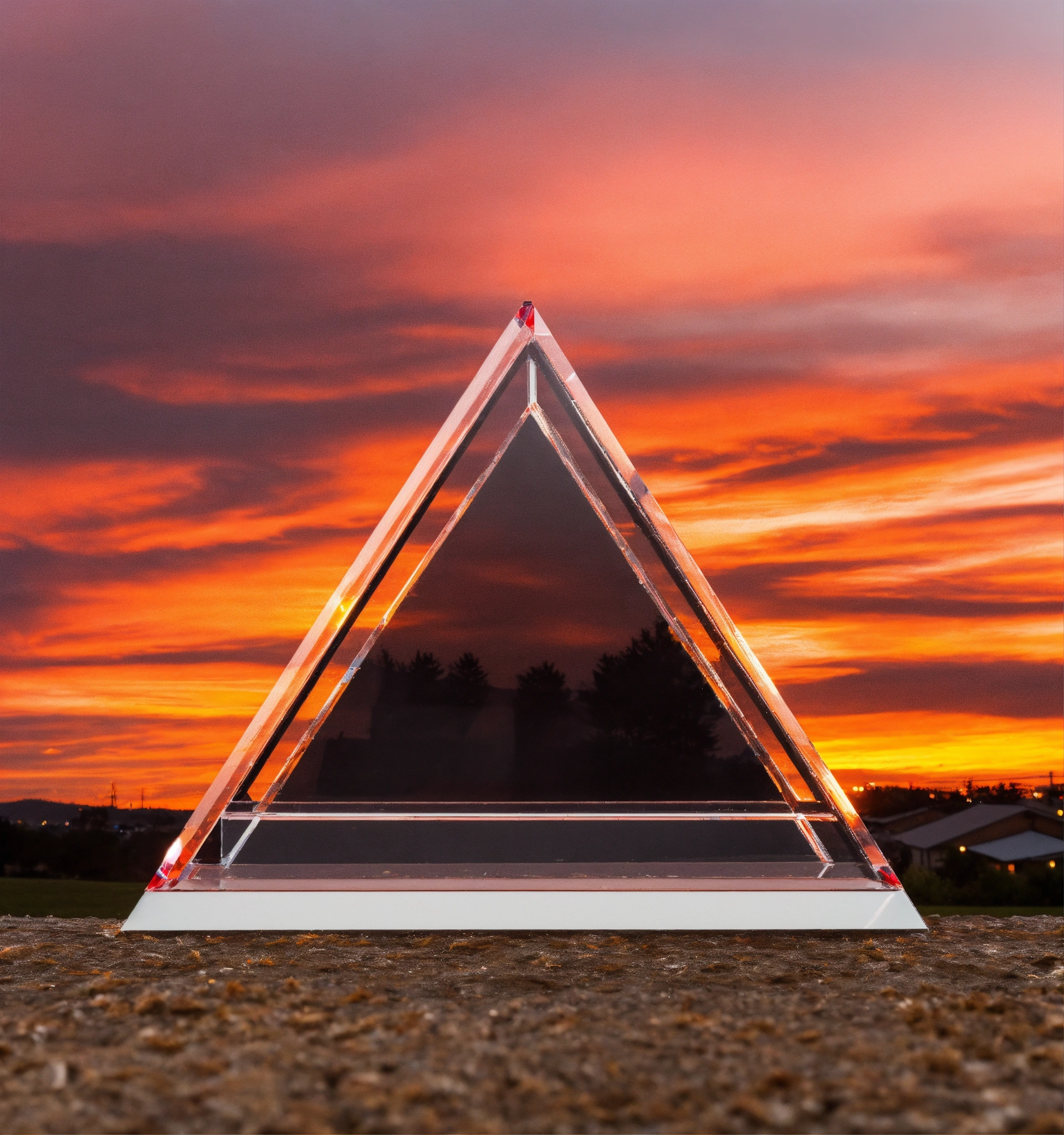 Lexica - I need a design for a triangular acrylic frame that can be erased.