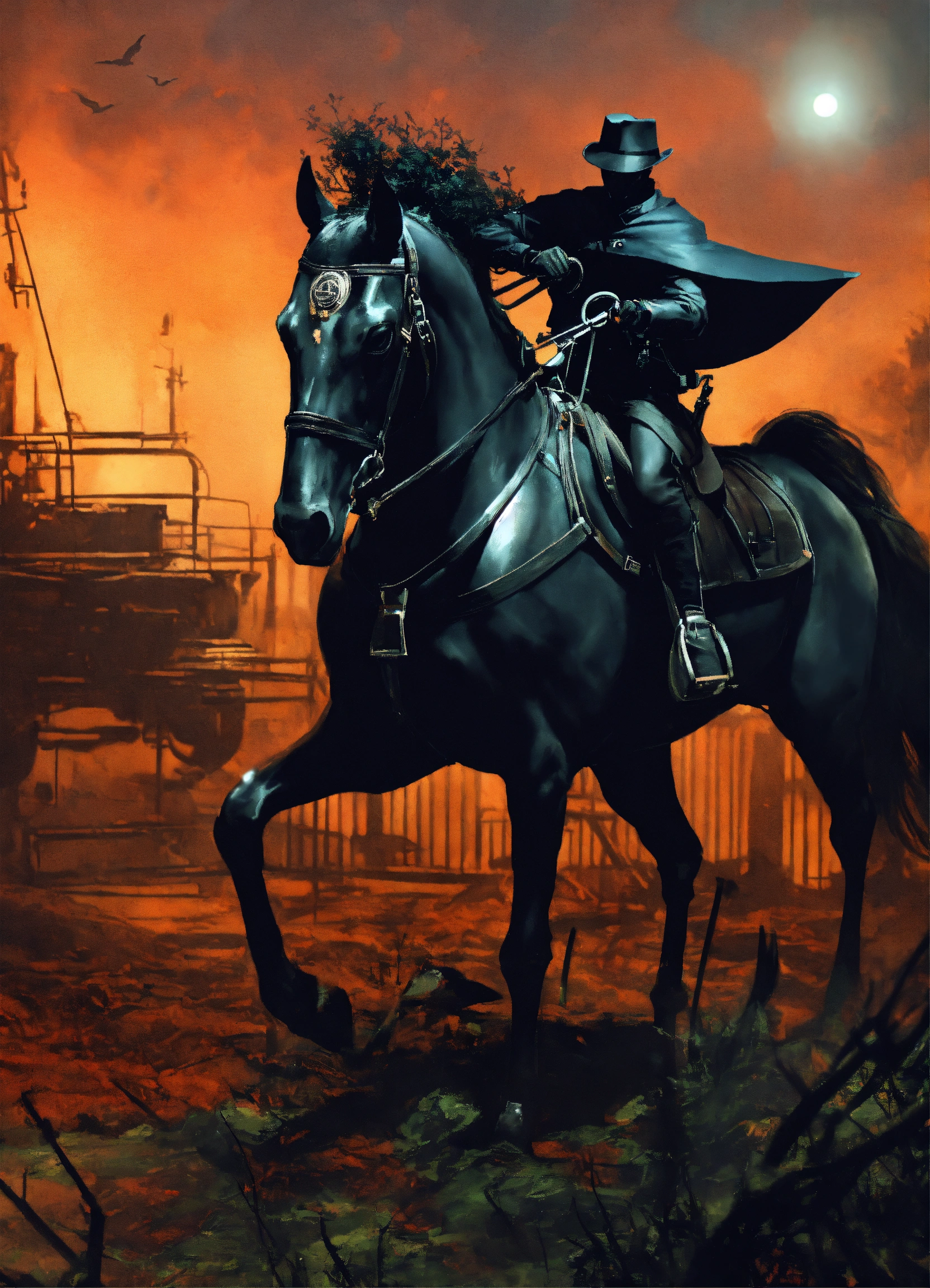 Lexica - A noir experimental technology.base with a headless horseman