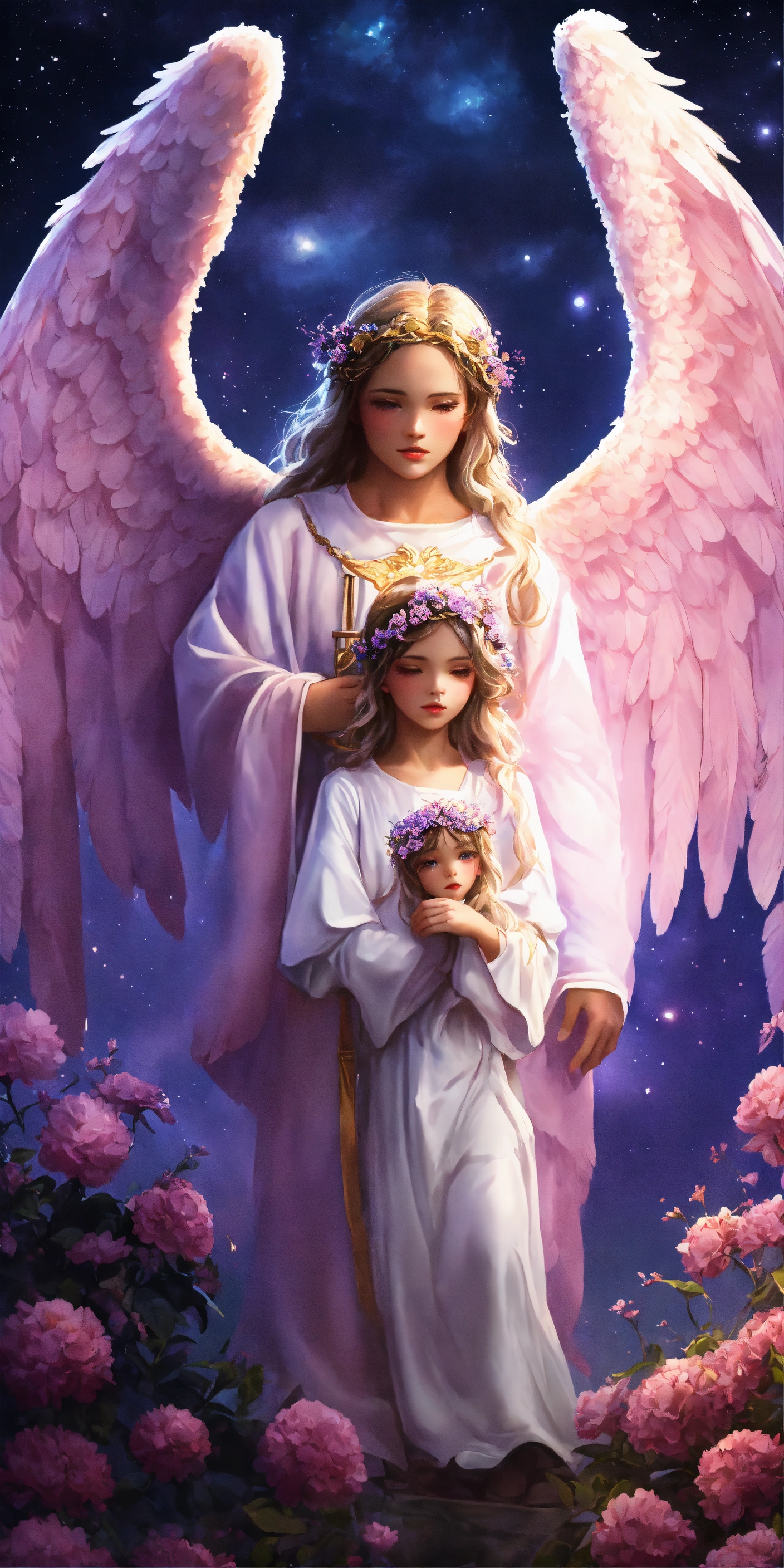 Lexica - 2 Guardian Angels, one is a boy and the other angel is a 7 ...