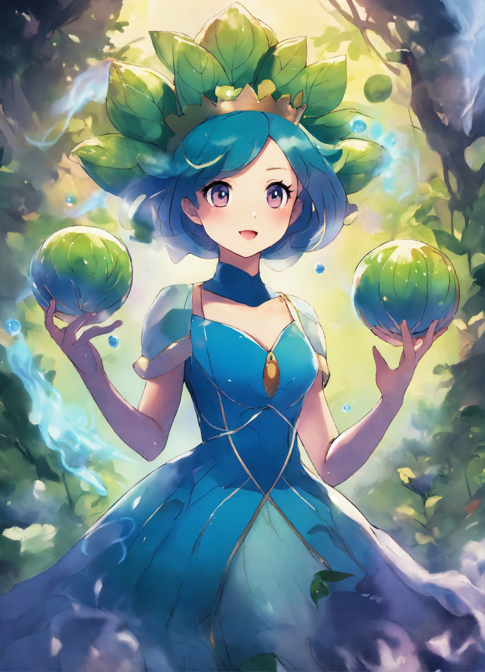 Lexica - The Oddish Pokemon, personified as a human princess with smoke ...
