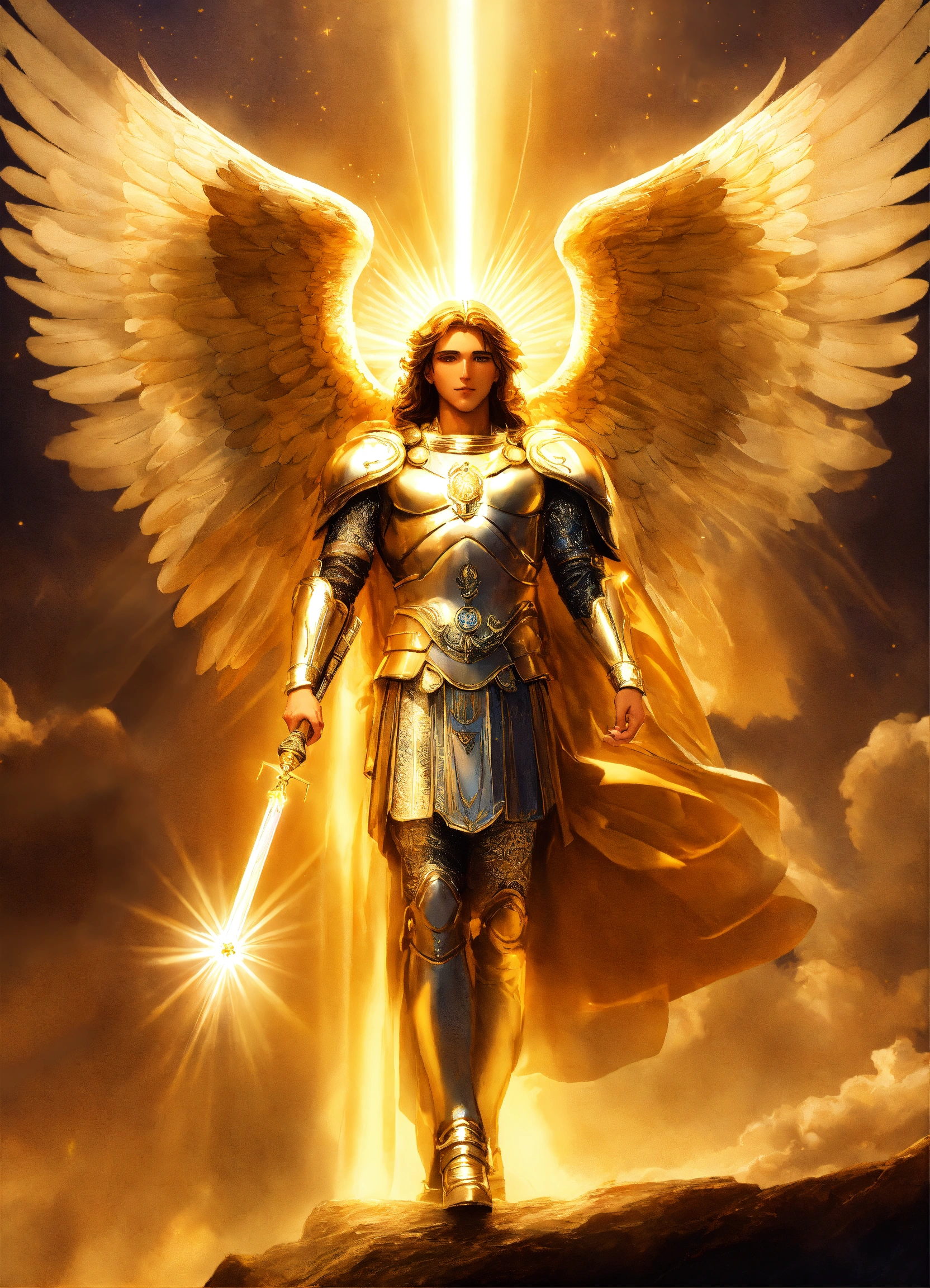 Lexica - Archangel Michael with the Elohim, bright light, inspiration ...