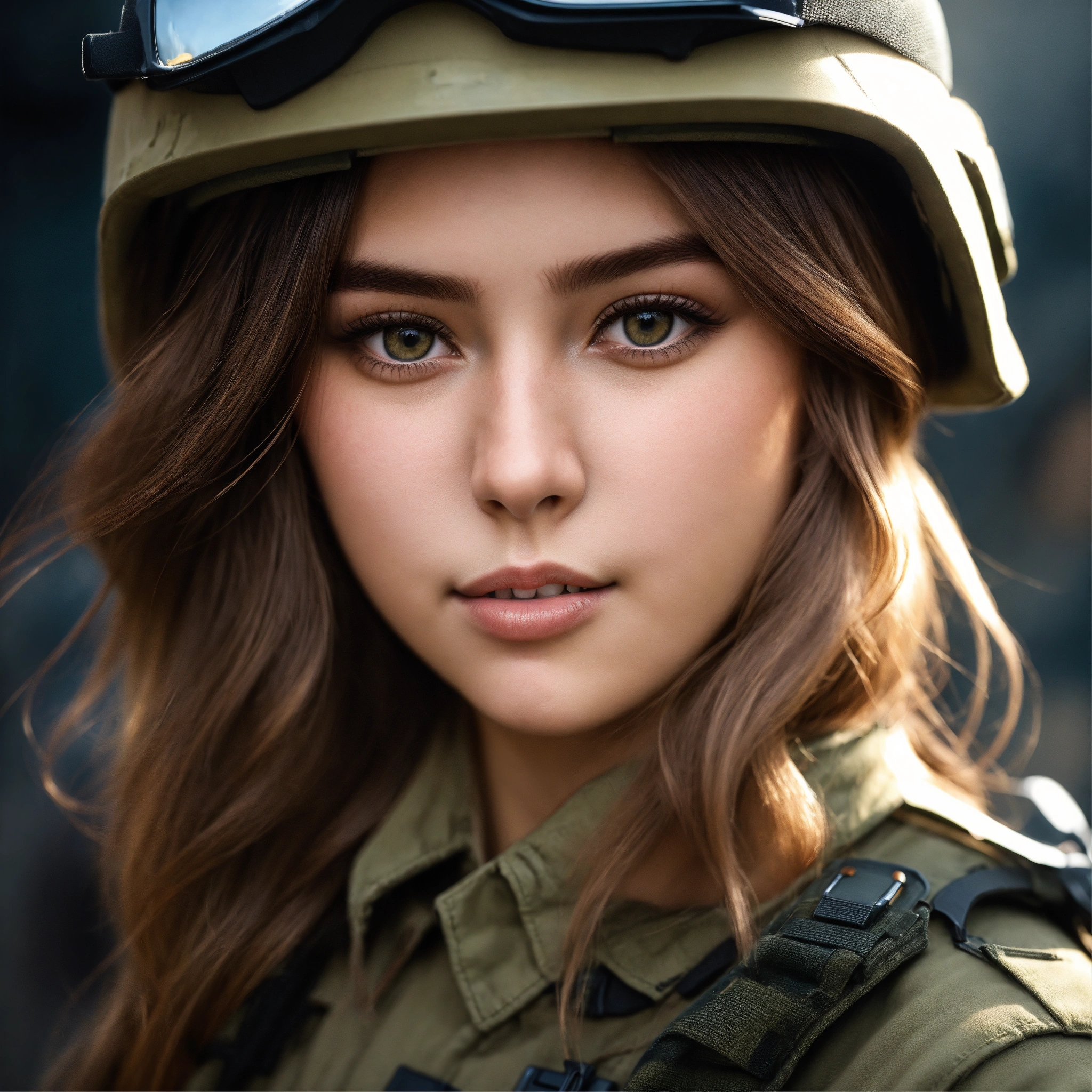 Lexica - A beautiful real army girl , super realistic girl ,super ...