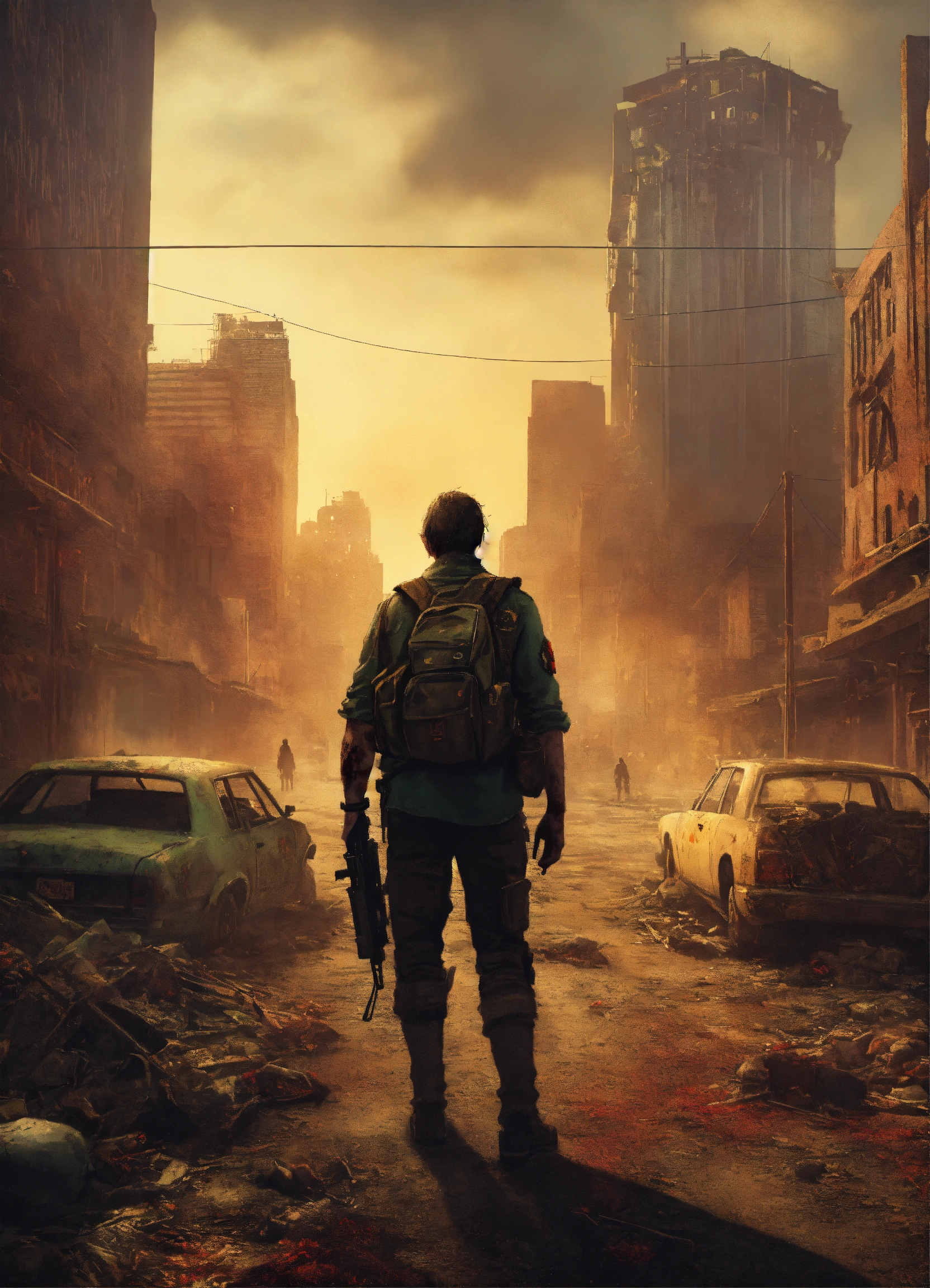 Lexica - Zombie, earth as a post-apocalyptic paradise, cinematic