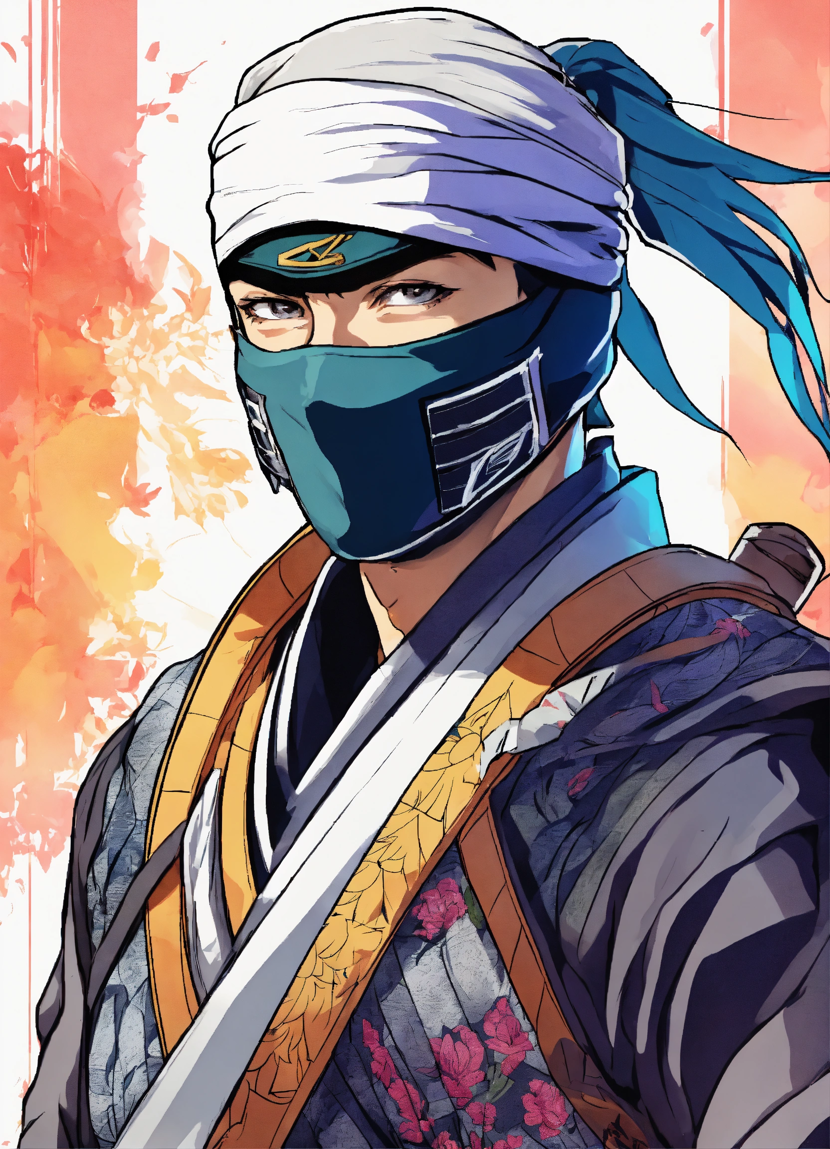 Lexica - Generate a portrait of a ninja, 4K resolution, anime line art ...